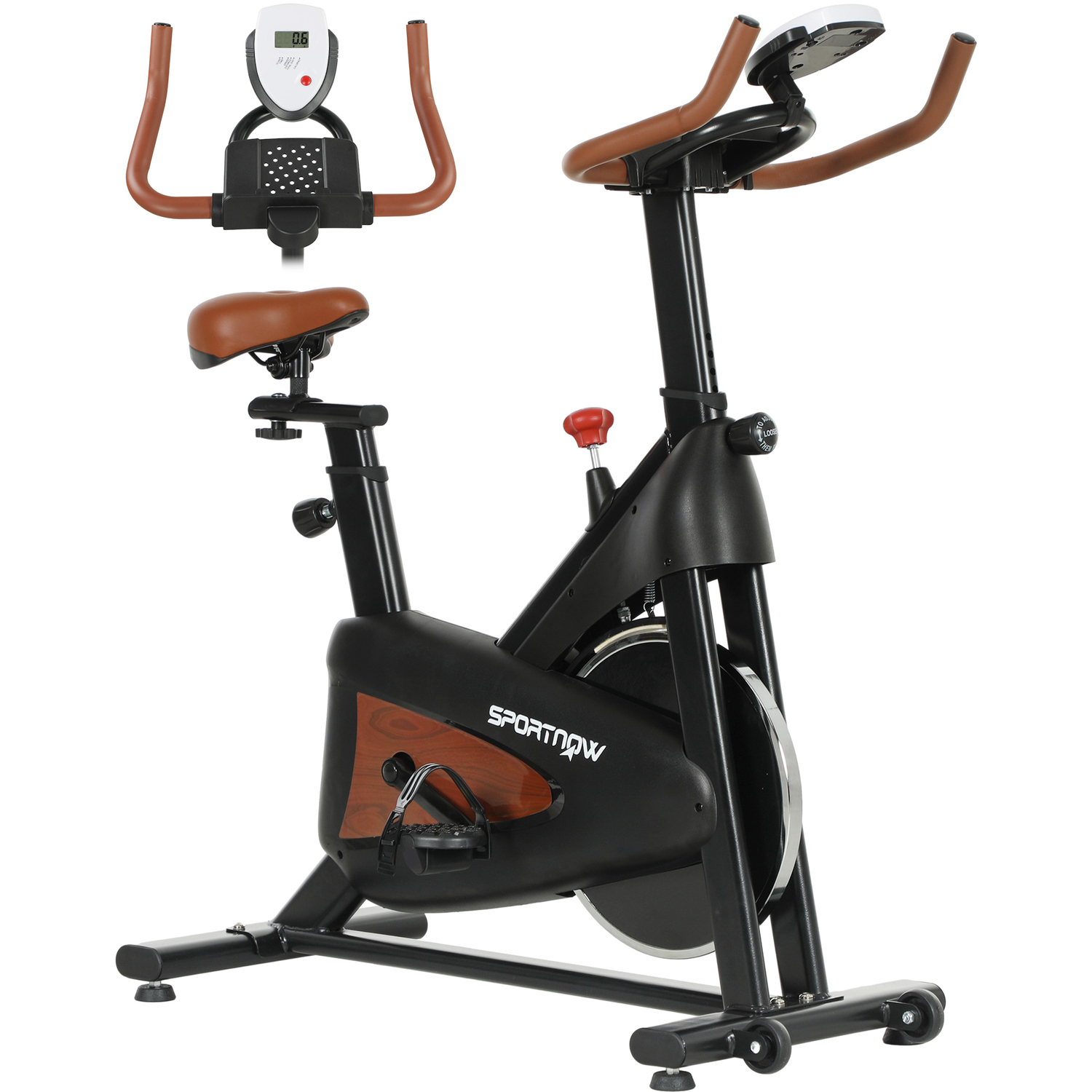 Quiet Stationary Exercise Bike with Adjustable Resistance