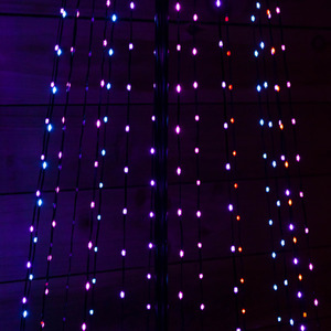Christmas Pyramid Cone Tree with 580 Rainbow LEDs