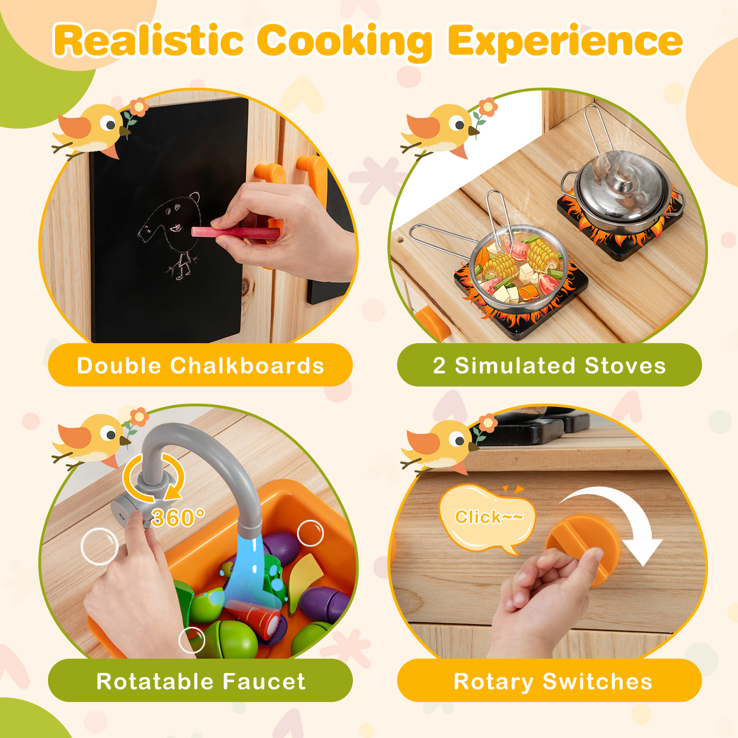 Kids Outdoor Kitchen Playset