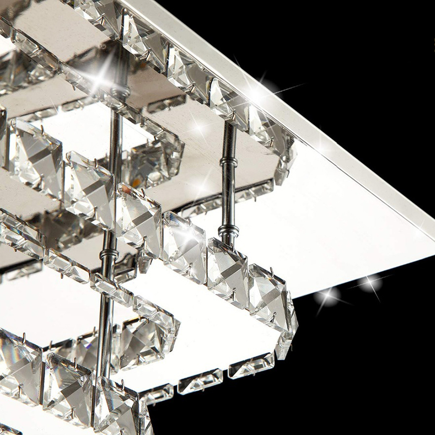 Double-tiers Crystal LED Ceiling Light
