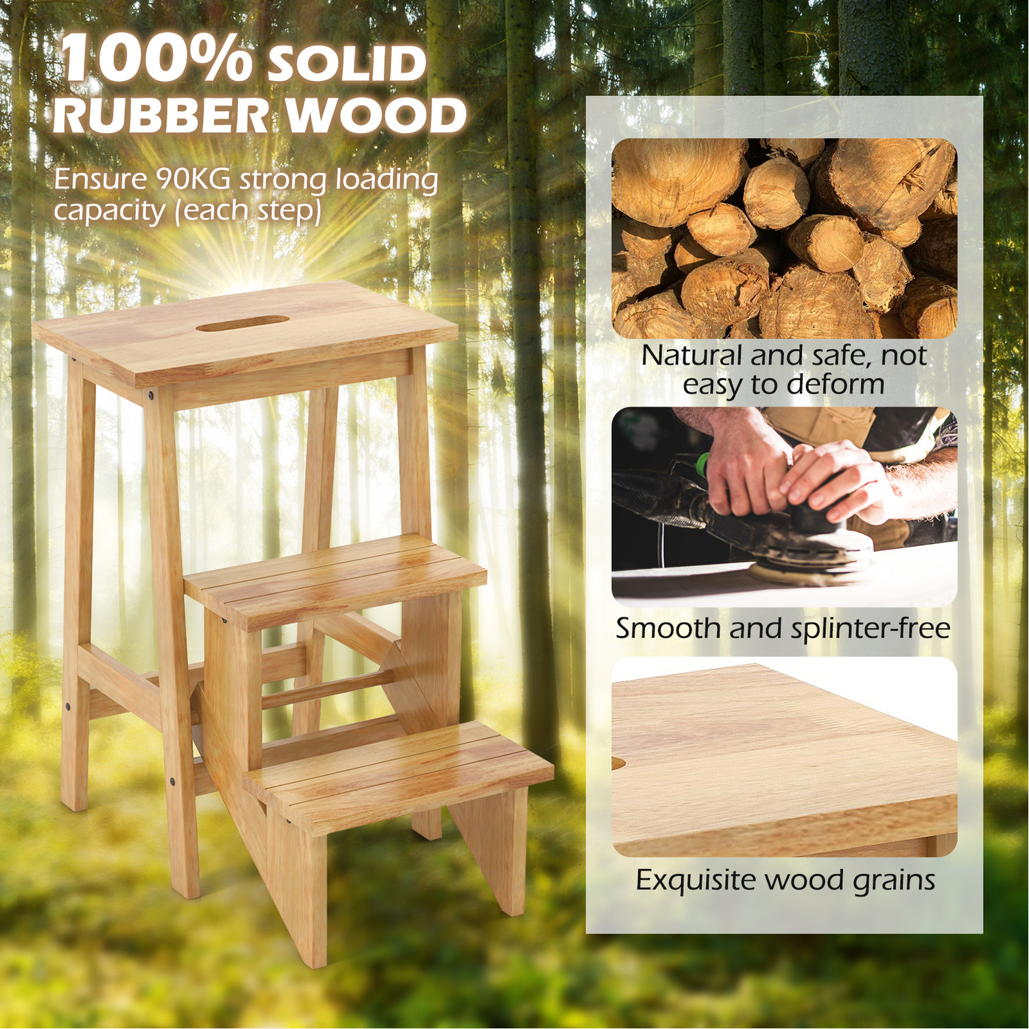 3-Tier Folding Step Stool