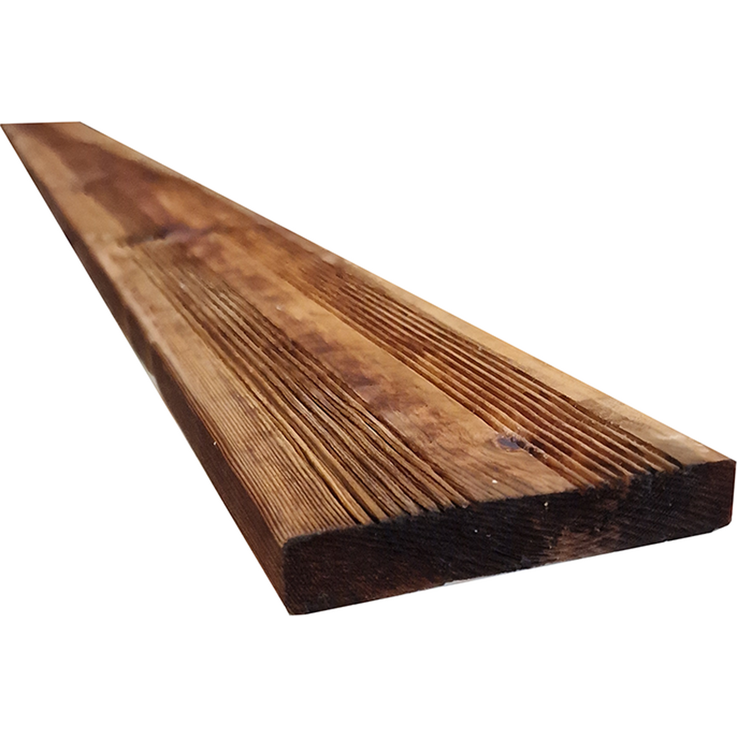 Treated Brown Decking Board 10 Pack 21 x 120 x 2400mm DIY Garden