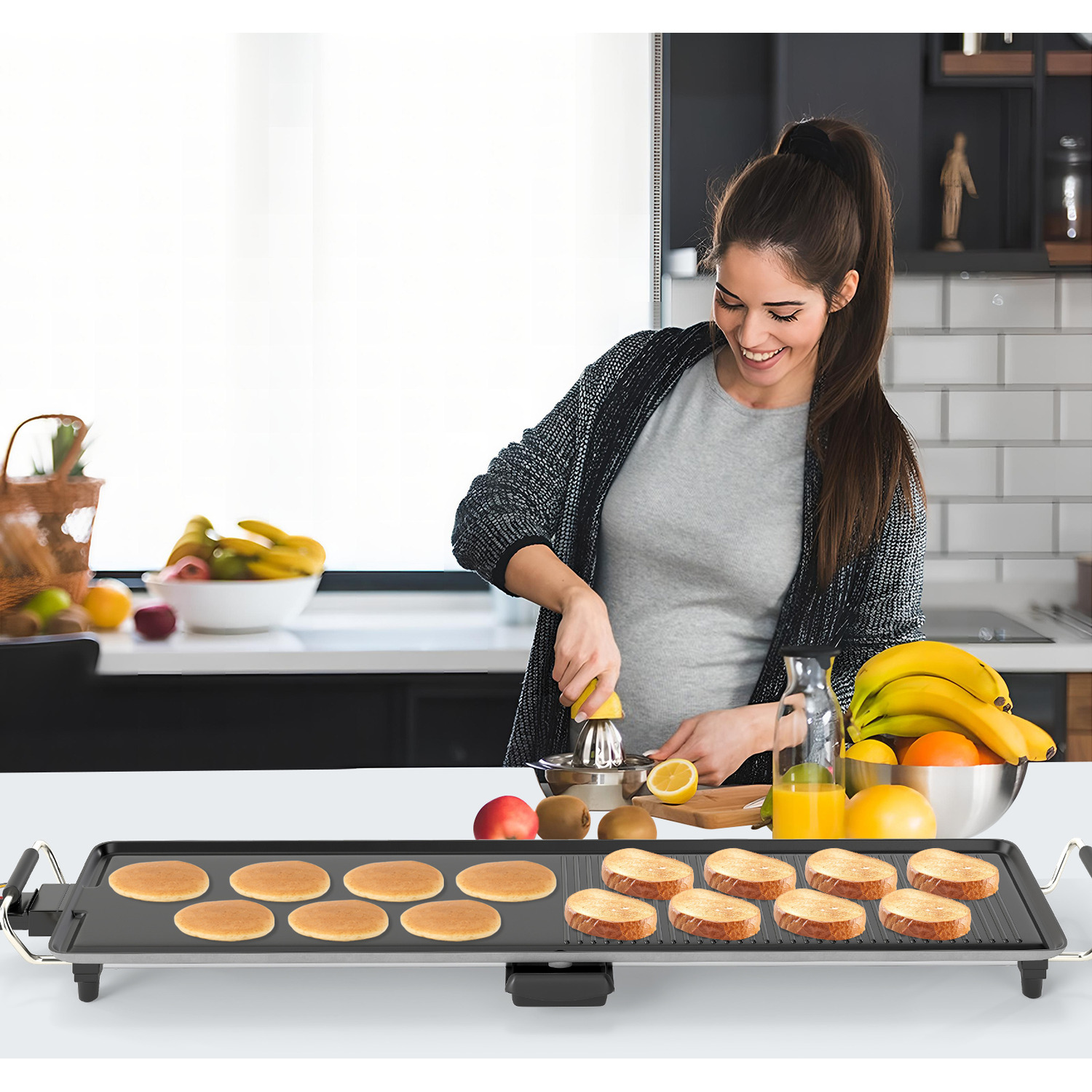 Electric Griddle Tabletop BBQ Grill