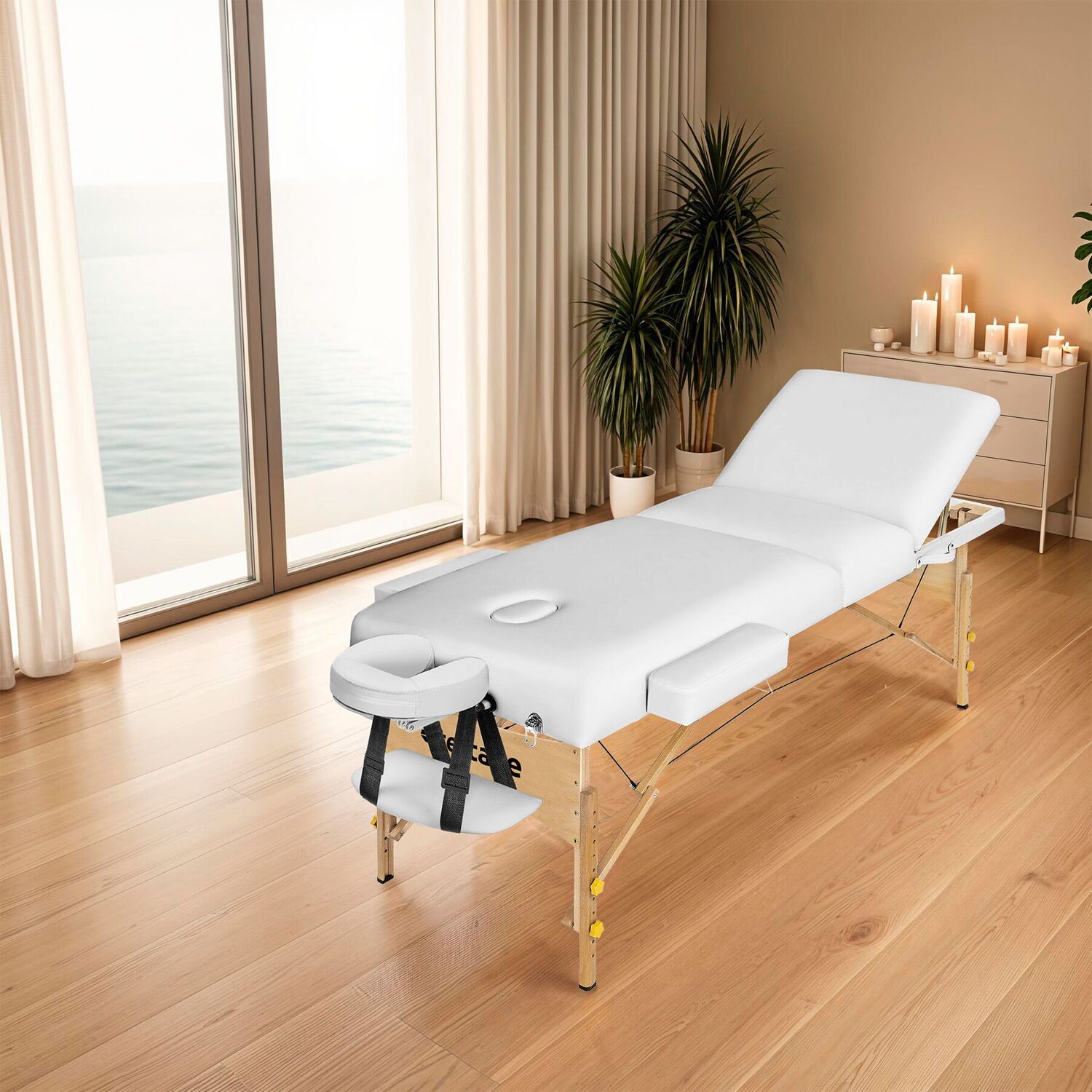 3-Zone Massage Table with Padding Bag