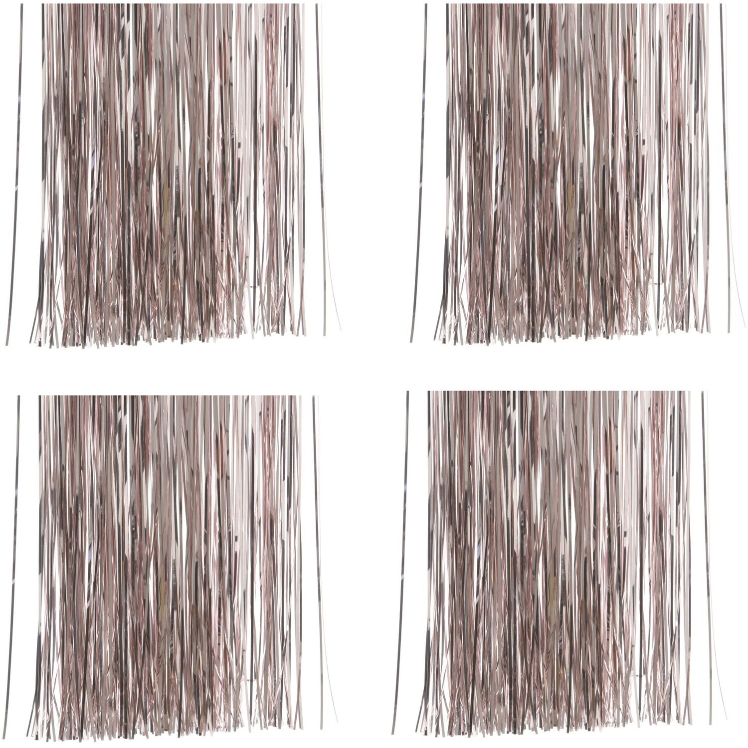 Blush Pink Lametta Foil Tinsel Garland Strands Christmas 50cm x 40cm