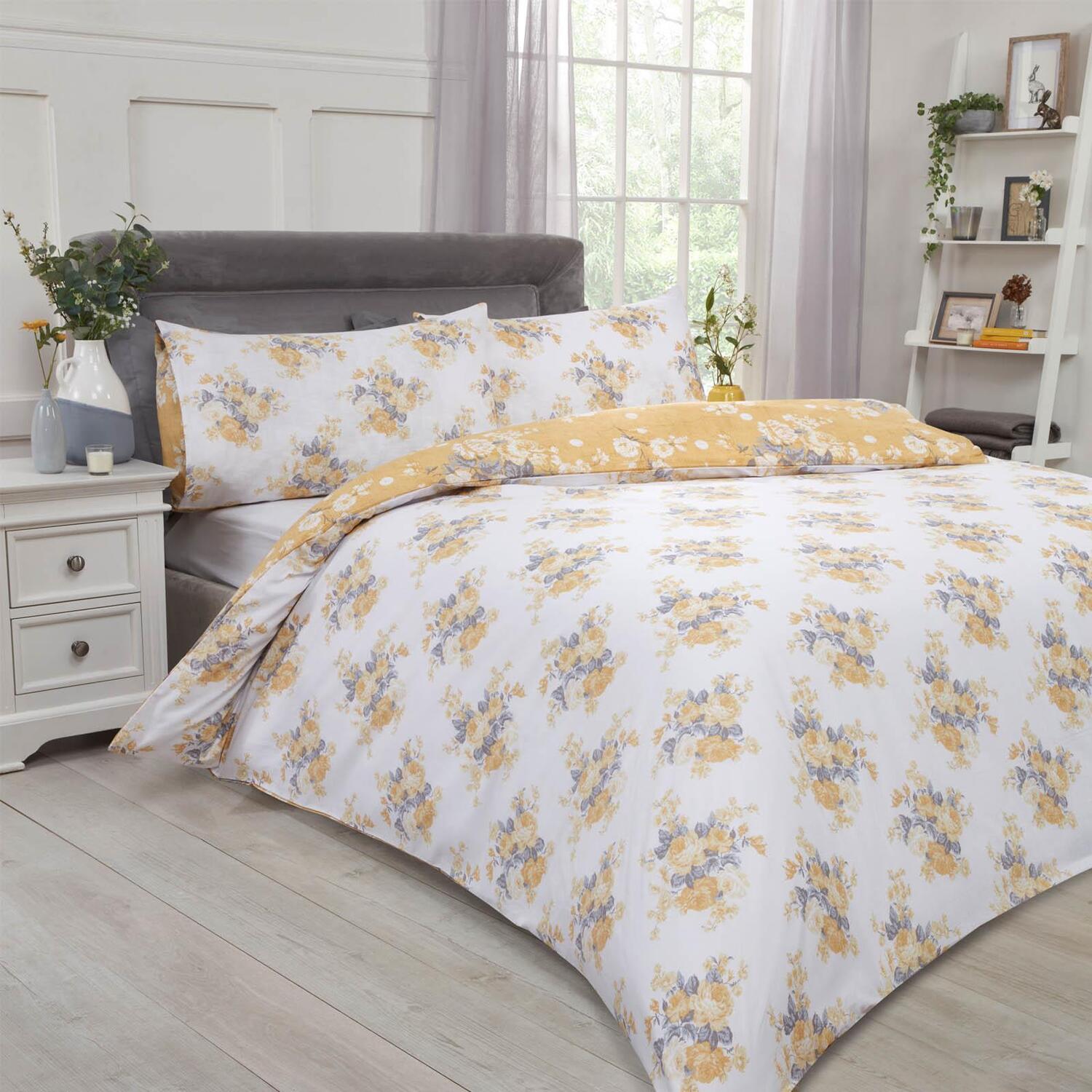 Dreamscene English Rose Floral Duvet Cover Bedding Set