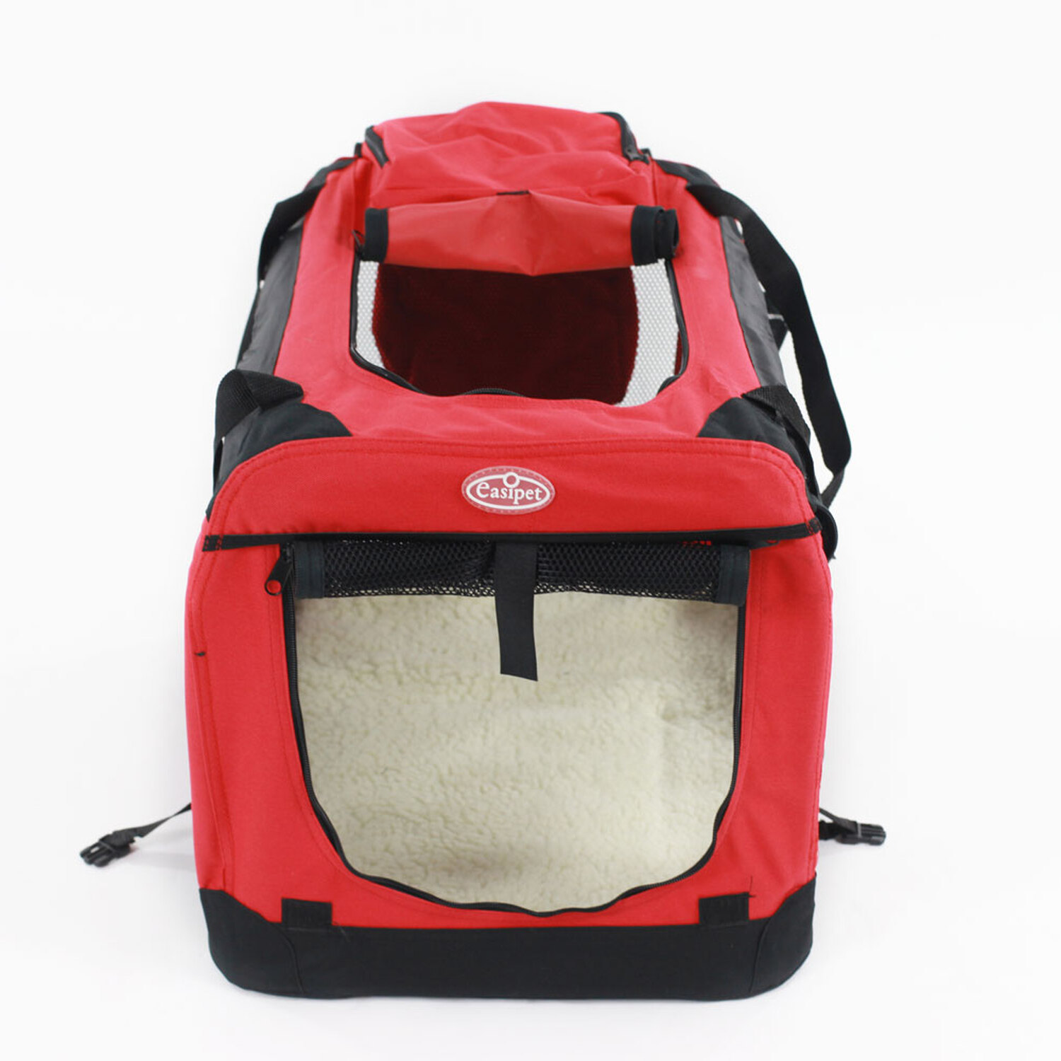 Easipet Fabric Dog Crate Pet Travel Carrier Small-XLarge in Red