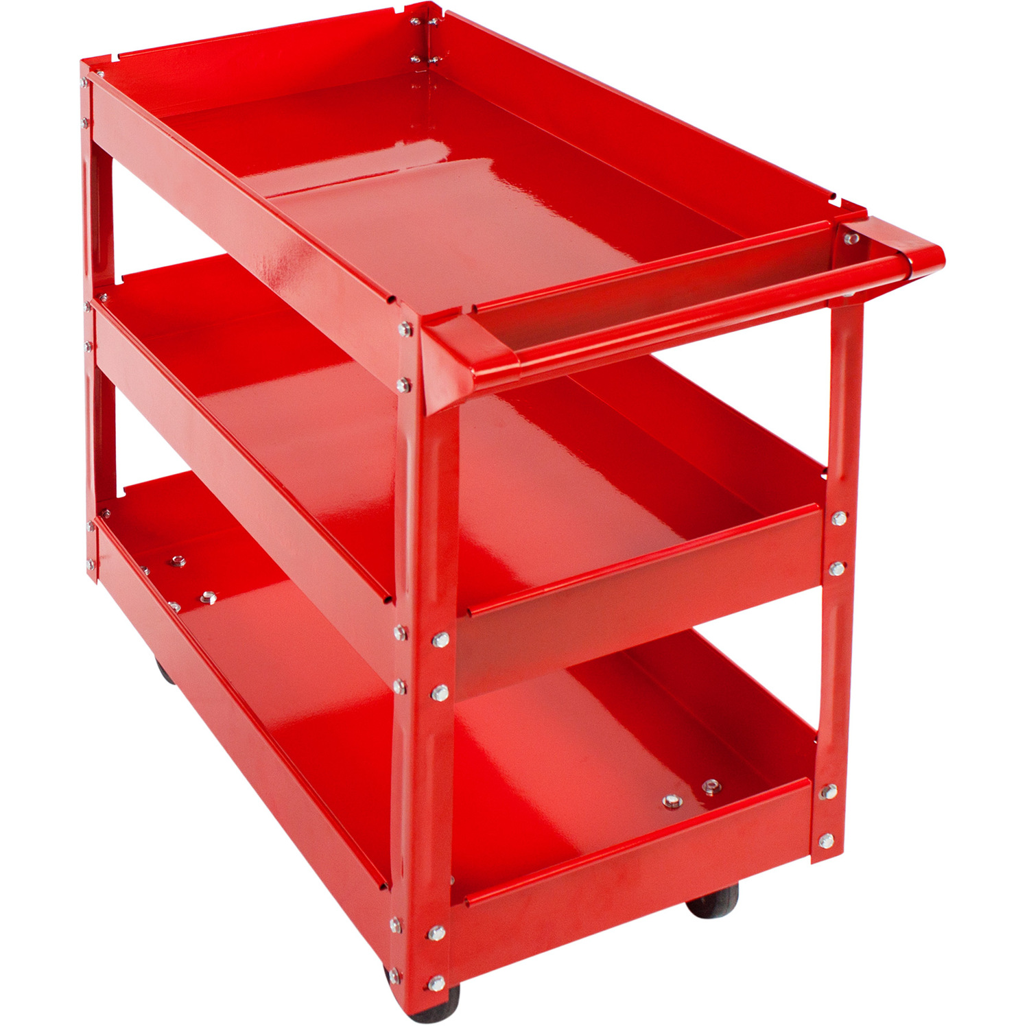 Set of 2 Tool Trolleys with 3 Shelves