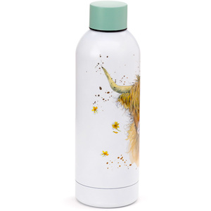 Highland Coo Cow Insulated Stainless Steel Drinks Bottle 530ml