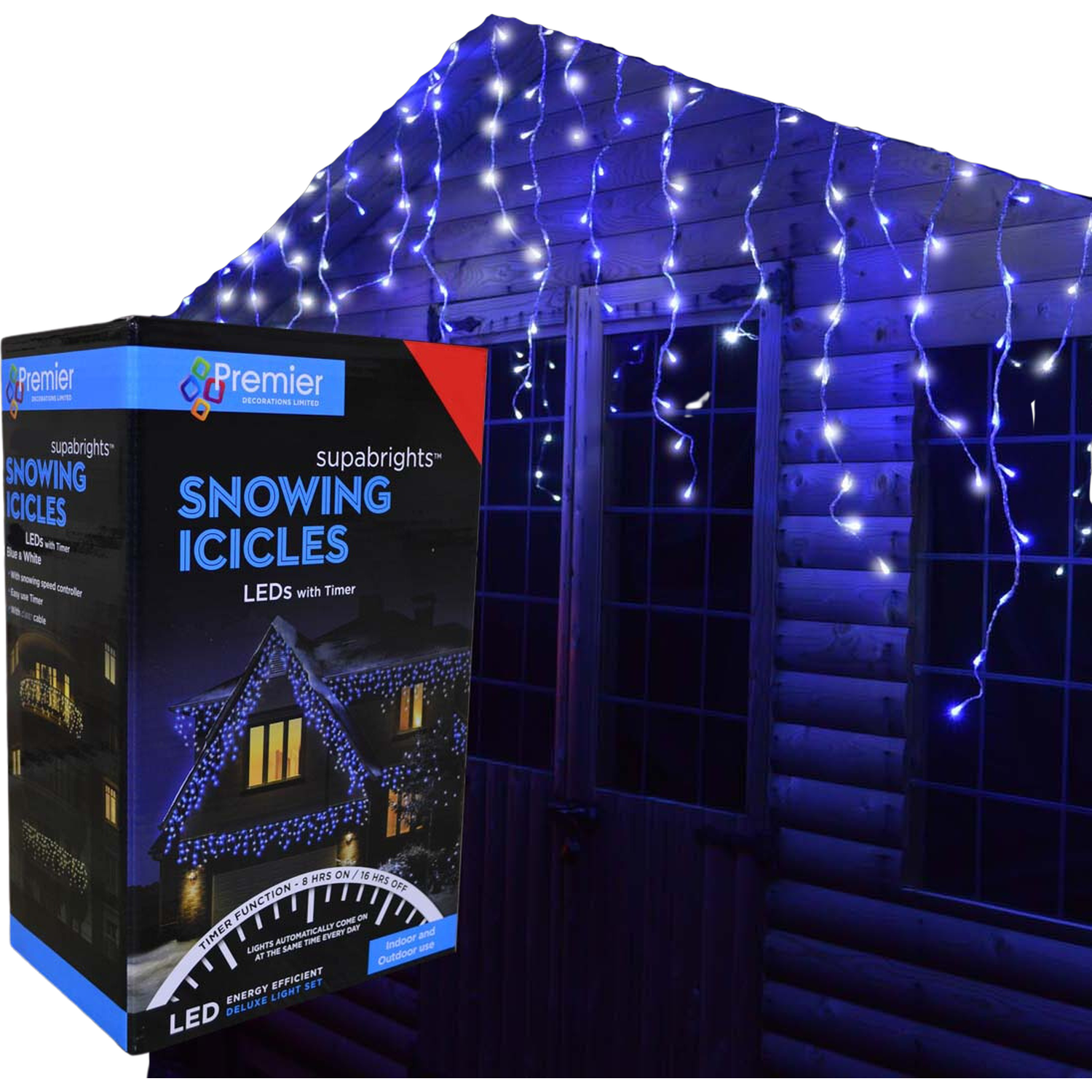 960 LED Christmas Lights Snowing Icicle lights