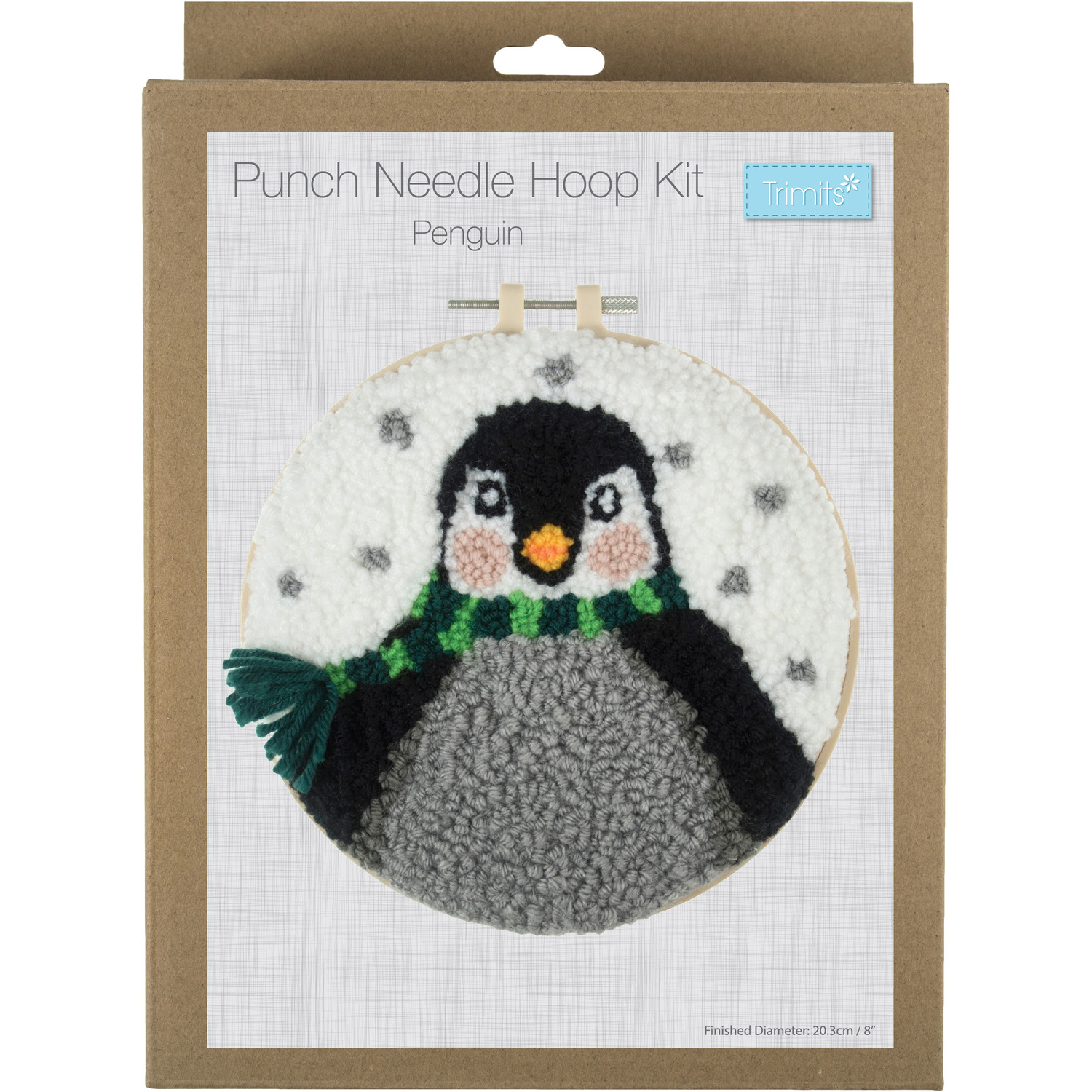 Trimits Punch Needle Hoop Kit Christmas Pudding