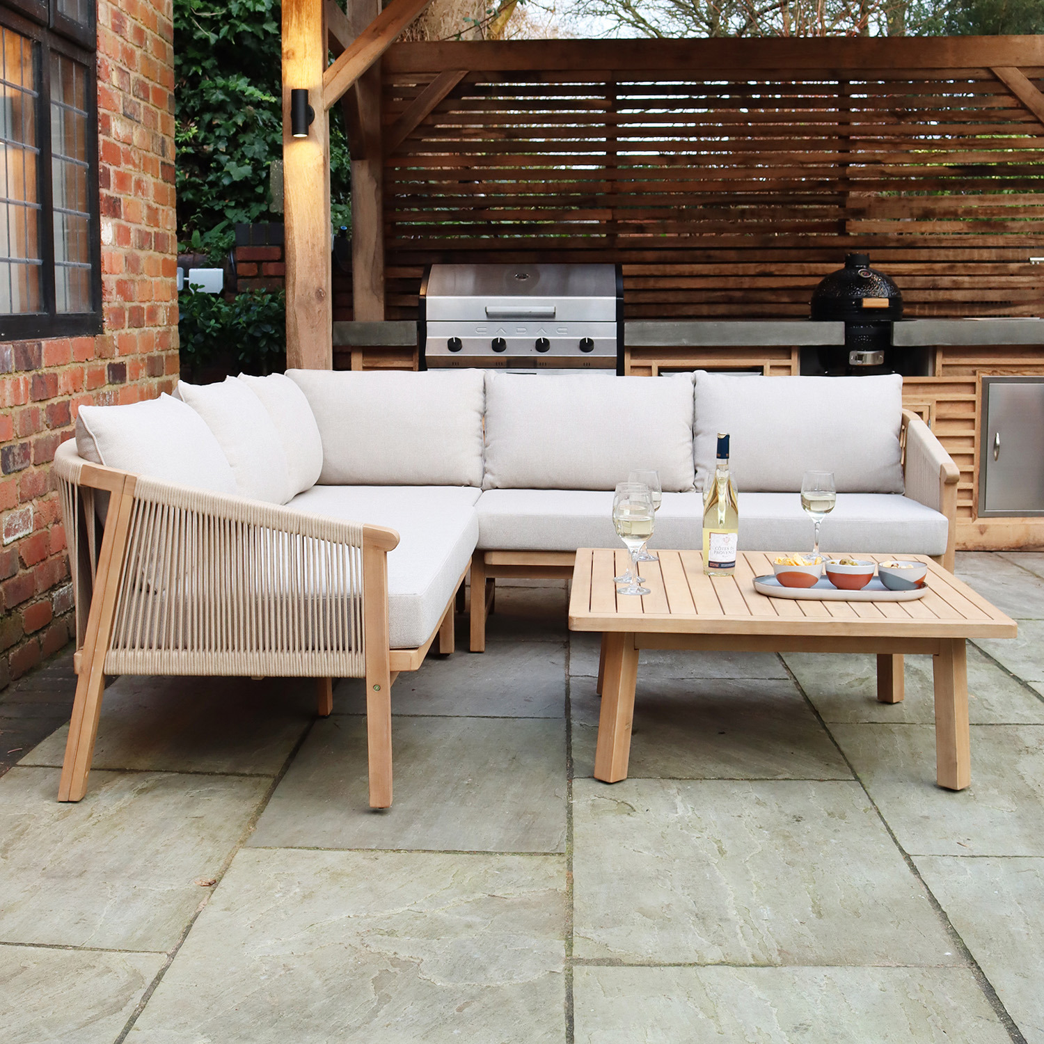Roma 4 Piece Corner Lounge Set
