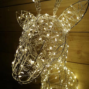 LED Wall Mounted Stag Christmas Decoration