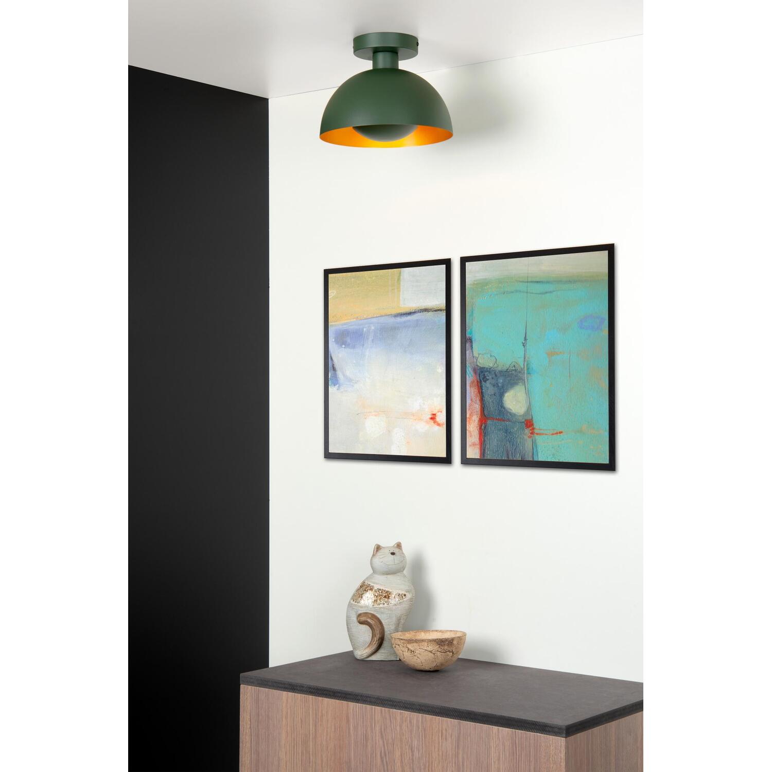 Siemon Modern Flush Ceiling Light Green