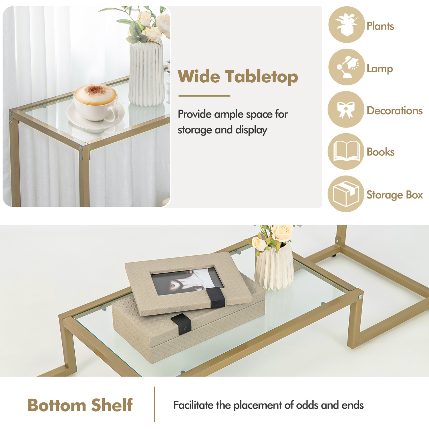 Entryway Hallway Table with Anti-Tipping Kit
