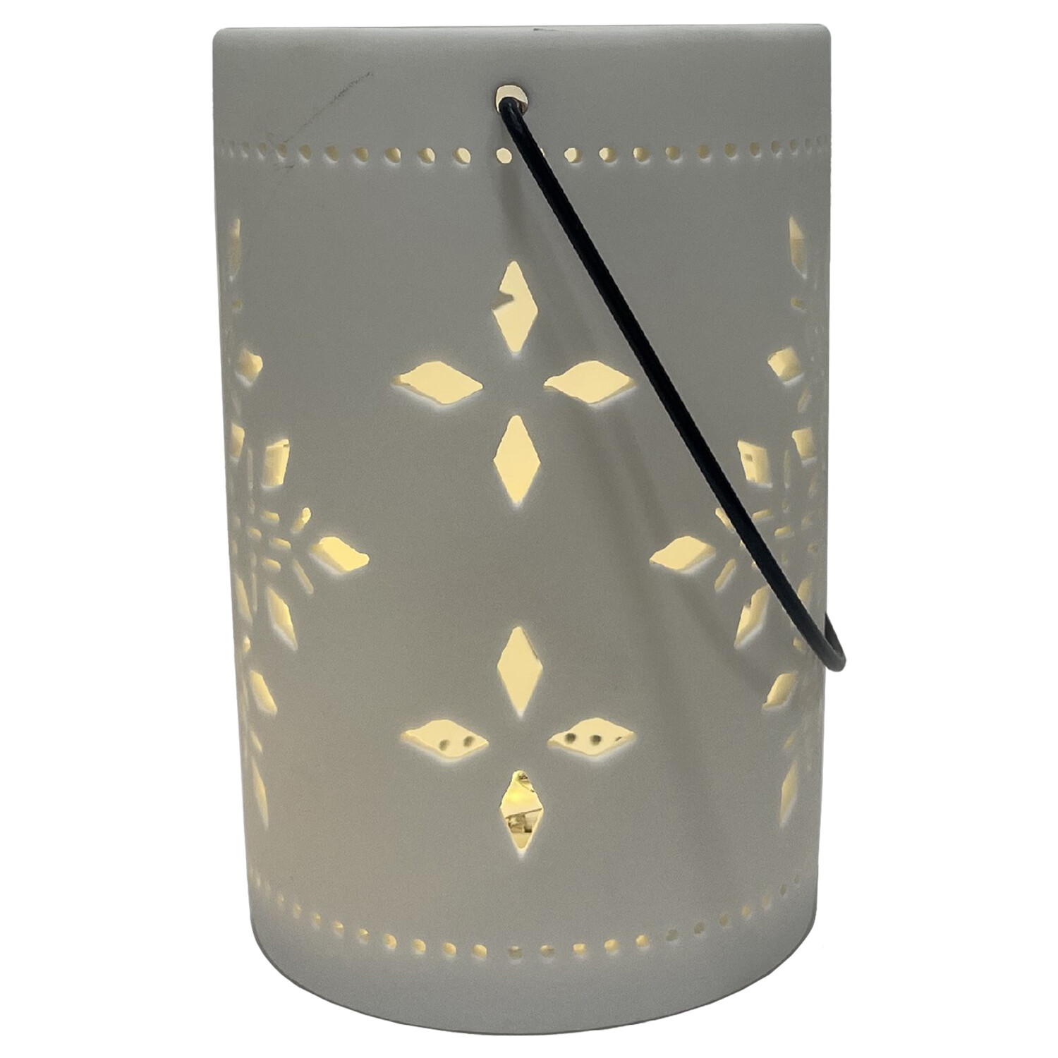 LED Snowflake Lantern with Handle