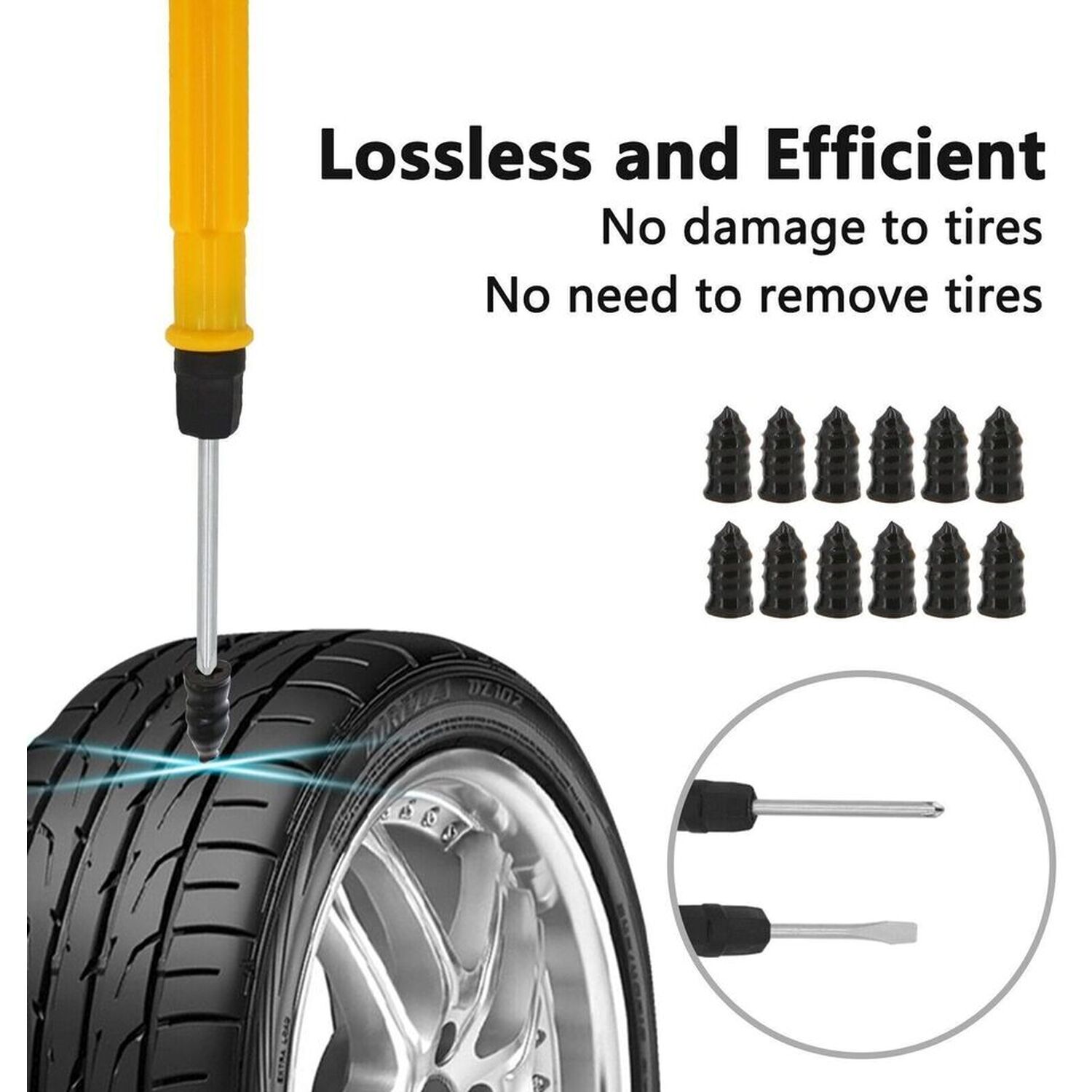 Tubeless Tyre Puncture Repair Kit