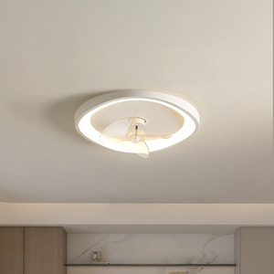 Lifeideas Modern LED Ceiling Light with Fan, Single circle