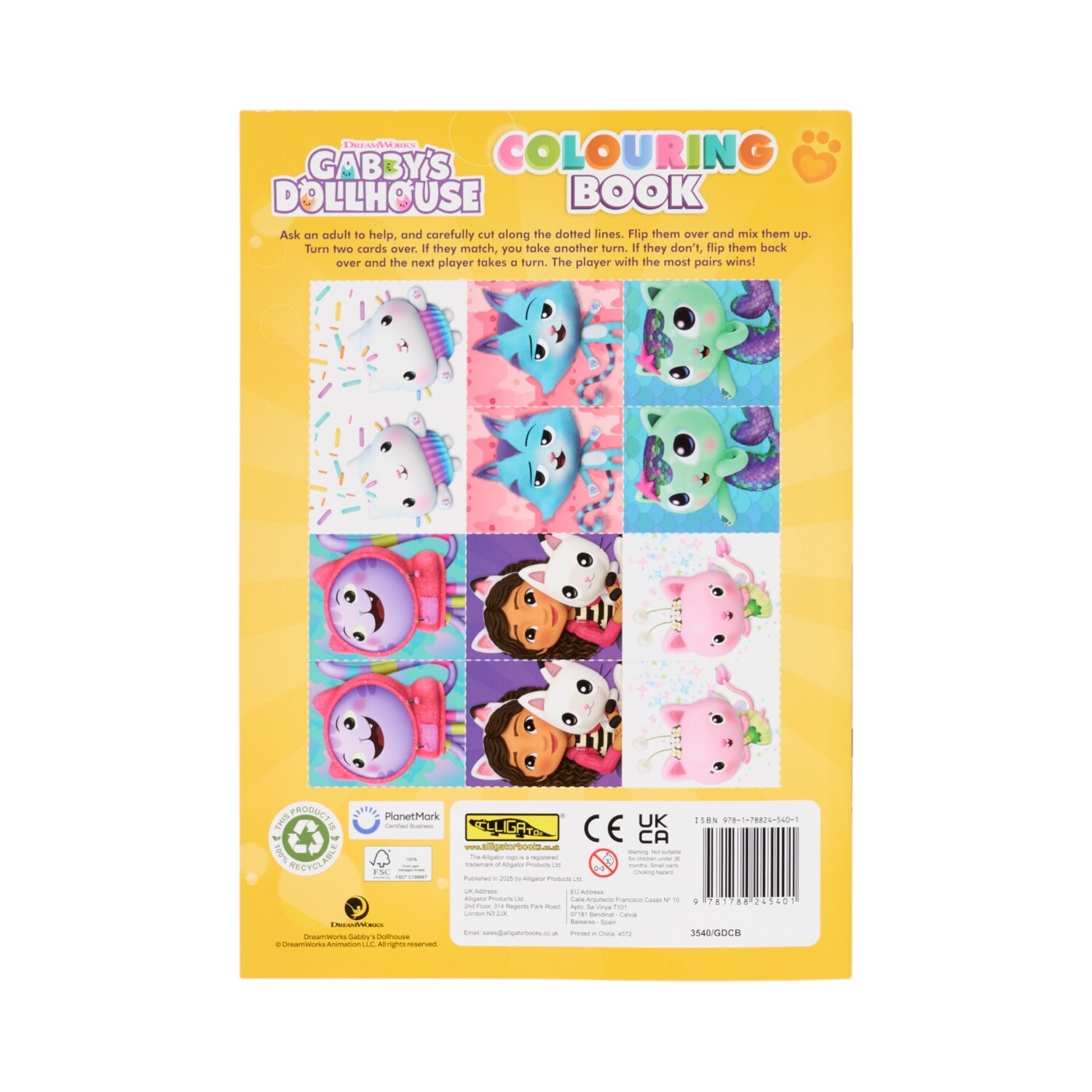 Gabbys Dollhouse Colouring Book