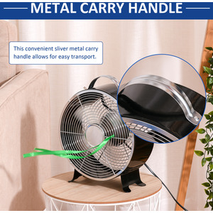 26cm 2 Speed Electric Fan with Safe Guard