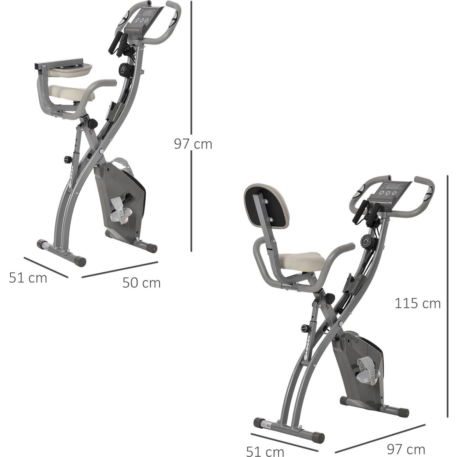 2-in-1 Upright Exercise Bike