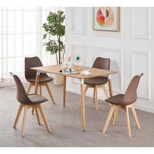 Lorenzo Dining Set with a Halo Table and 4 Dining Chairs