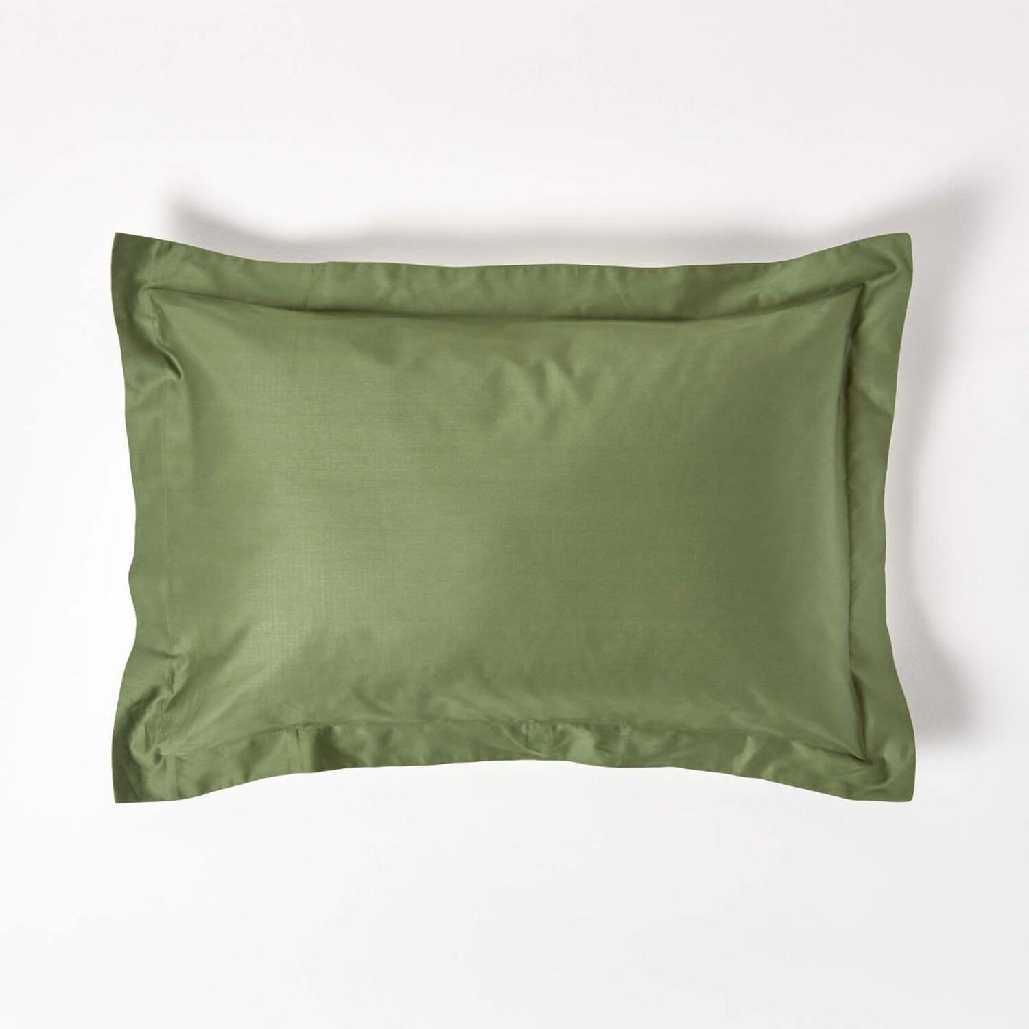 Homescapes Organic Egyptian Cotton Pillowcase, Oxford Style