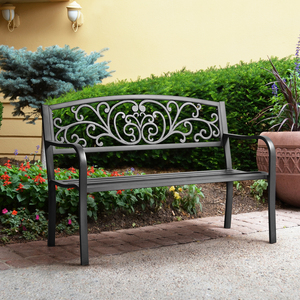 Outdoor Garden Metal Bench for Patio