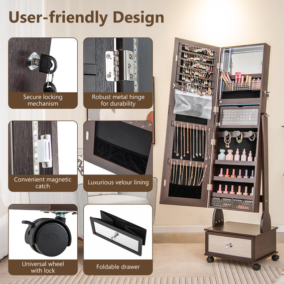 Mobile Jewelry Cabinet Jewelry Armoire