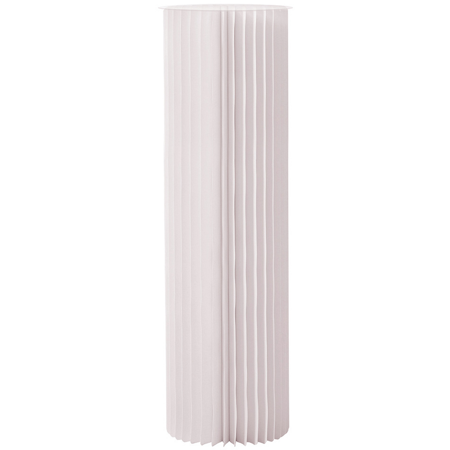 Origami-Inspired Cylinder Display Stand with Acrylic Top