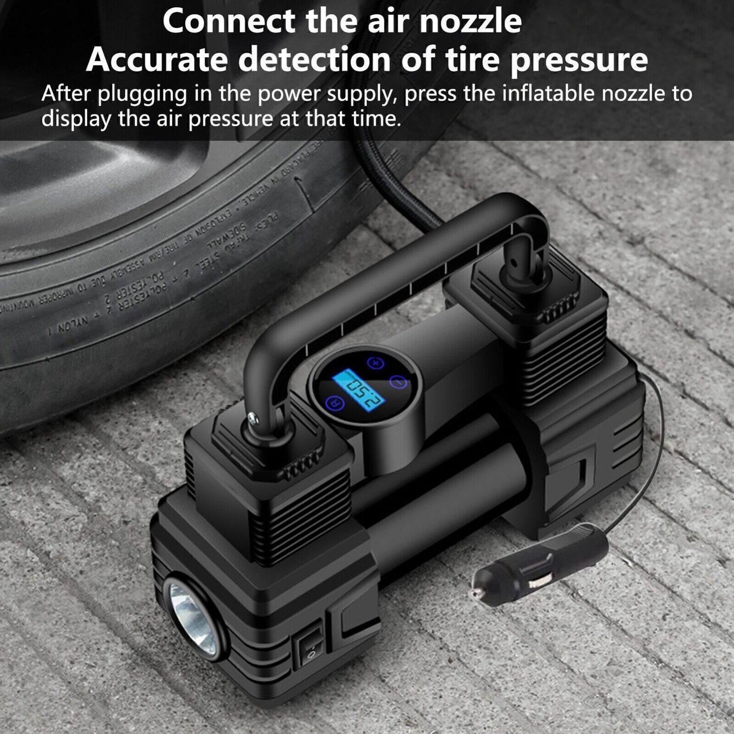 Quick 15s 12V Portable Car Tyre Pump