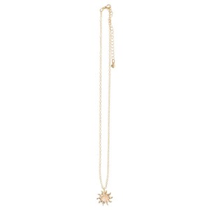 Celestial Rose Quartz Sun Necklace Gift Set