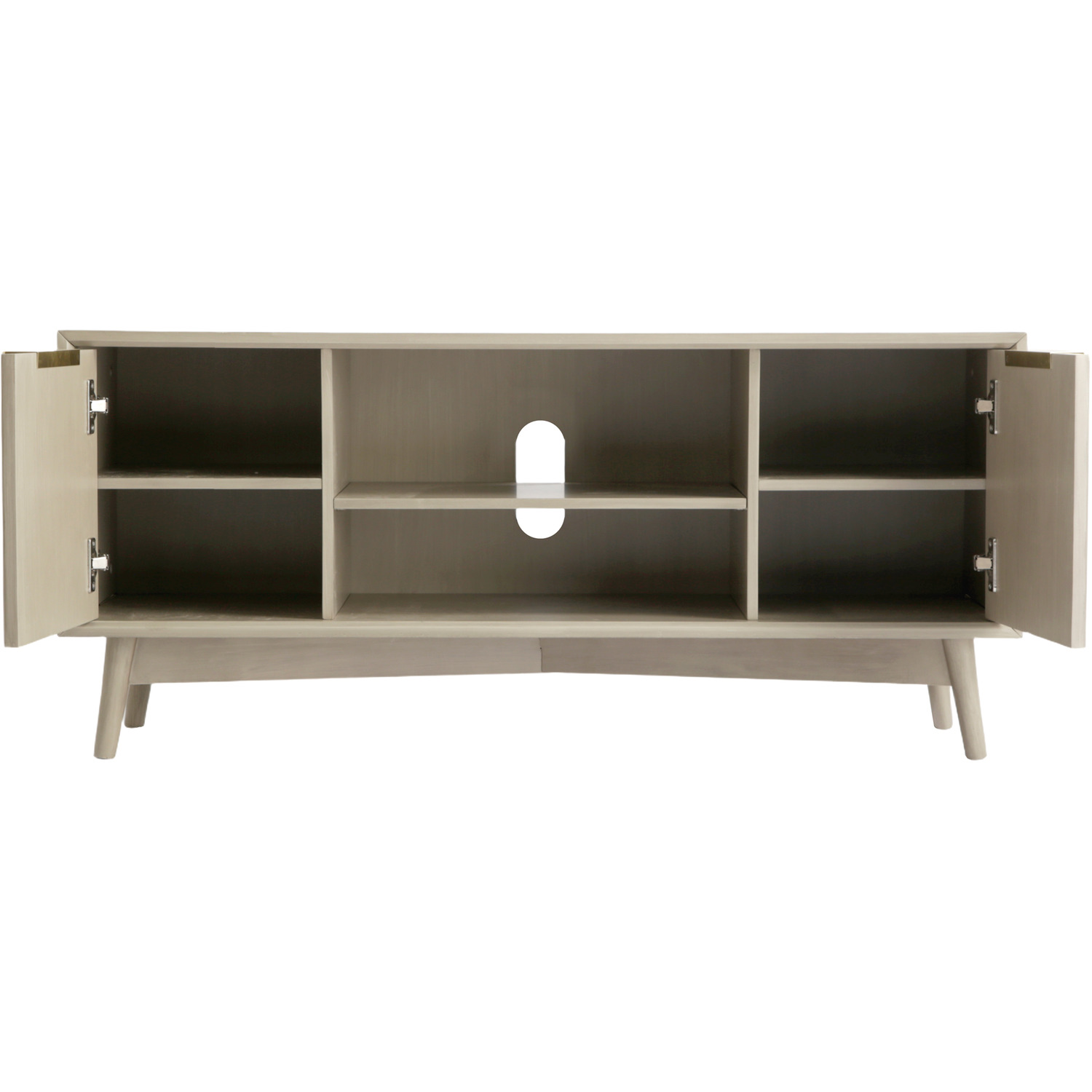 Monza - Fluted TV Unit with Storage