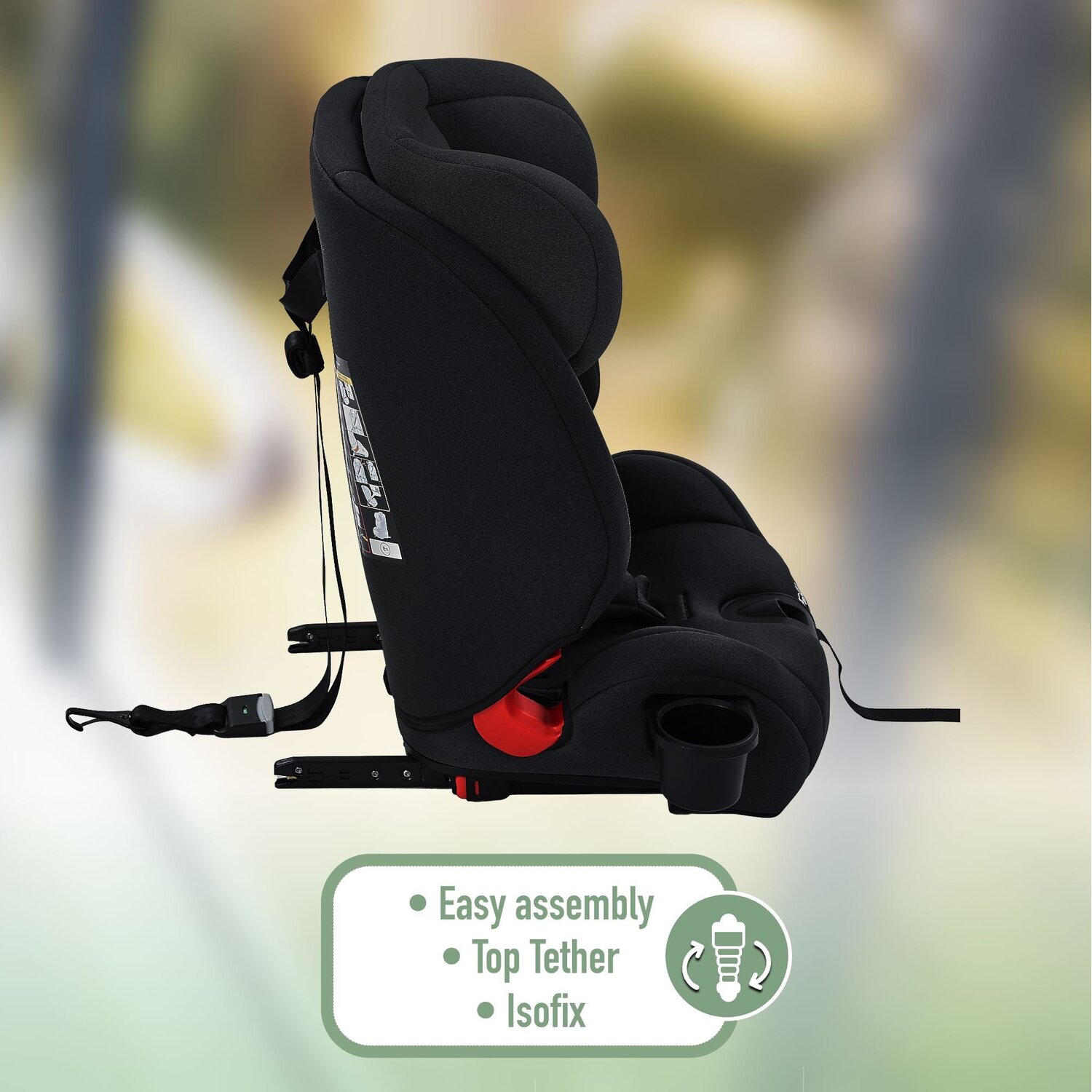 Child Car Seat 3-Point Safety Harness