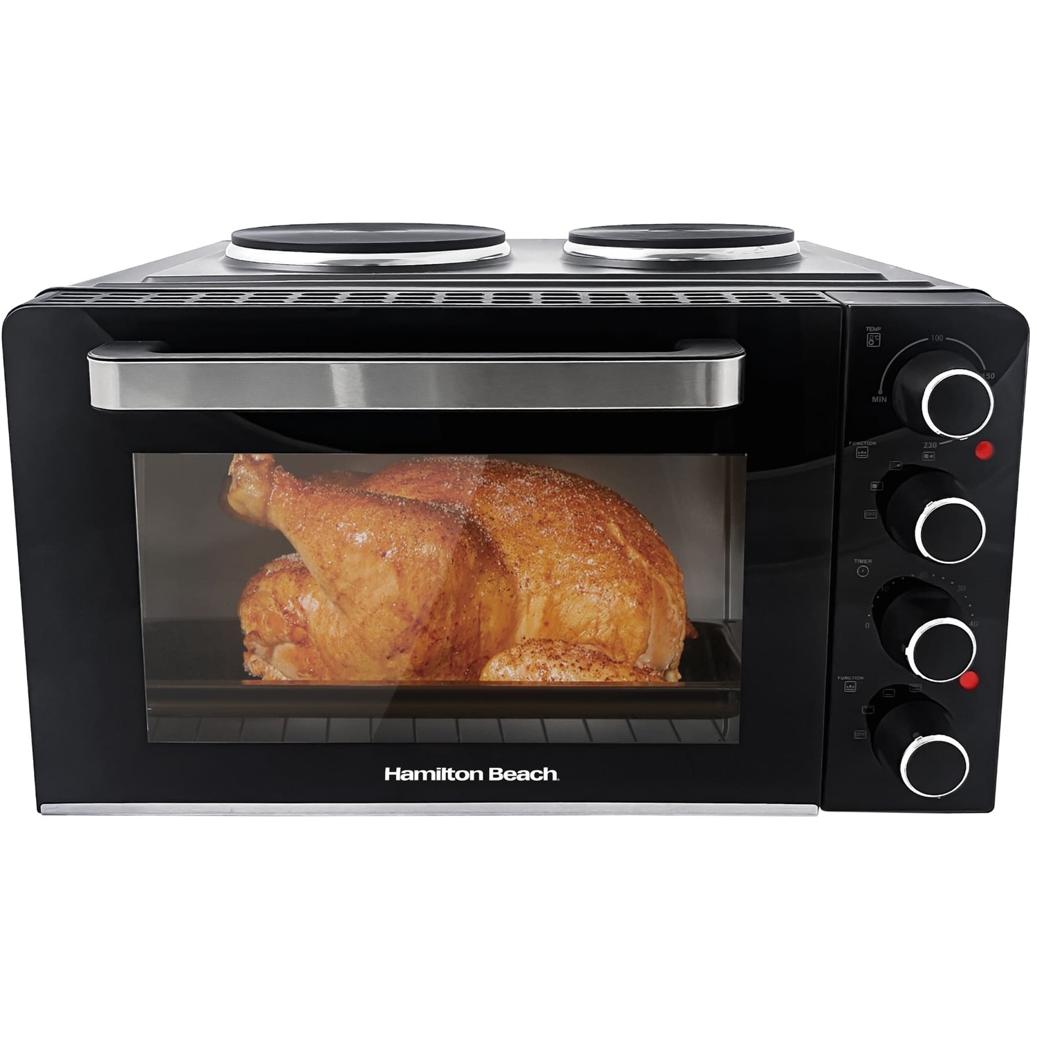 28L Mini Oven with Double Hotplate
