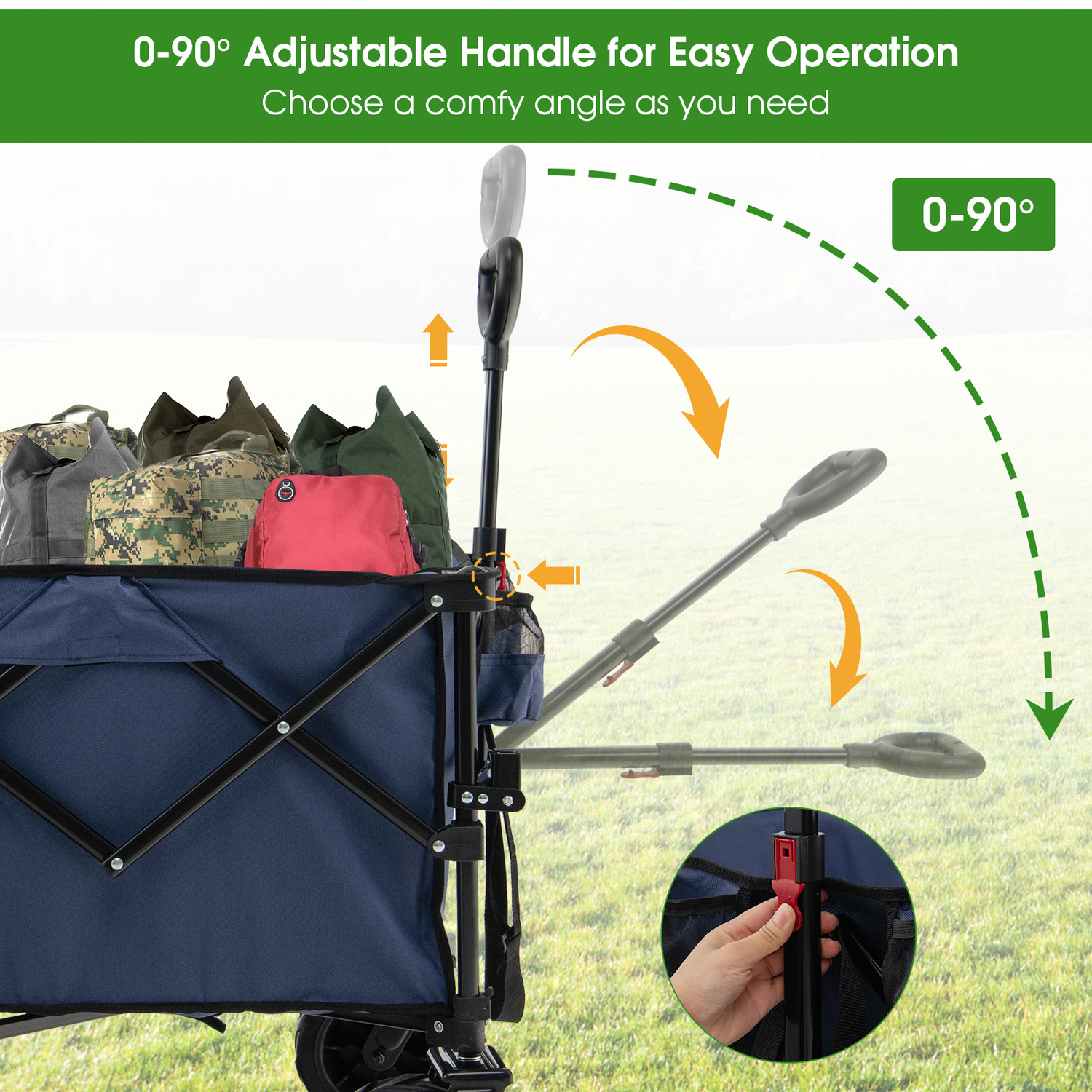 Camping Beach Cart Folding Collapsible Wagon