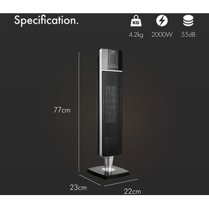 2000W Oscillating PTC Heater