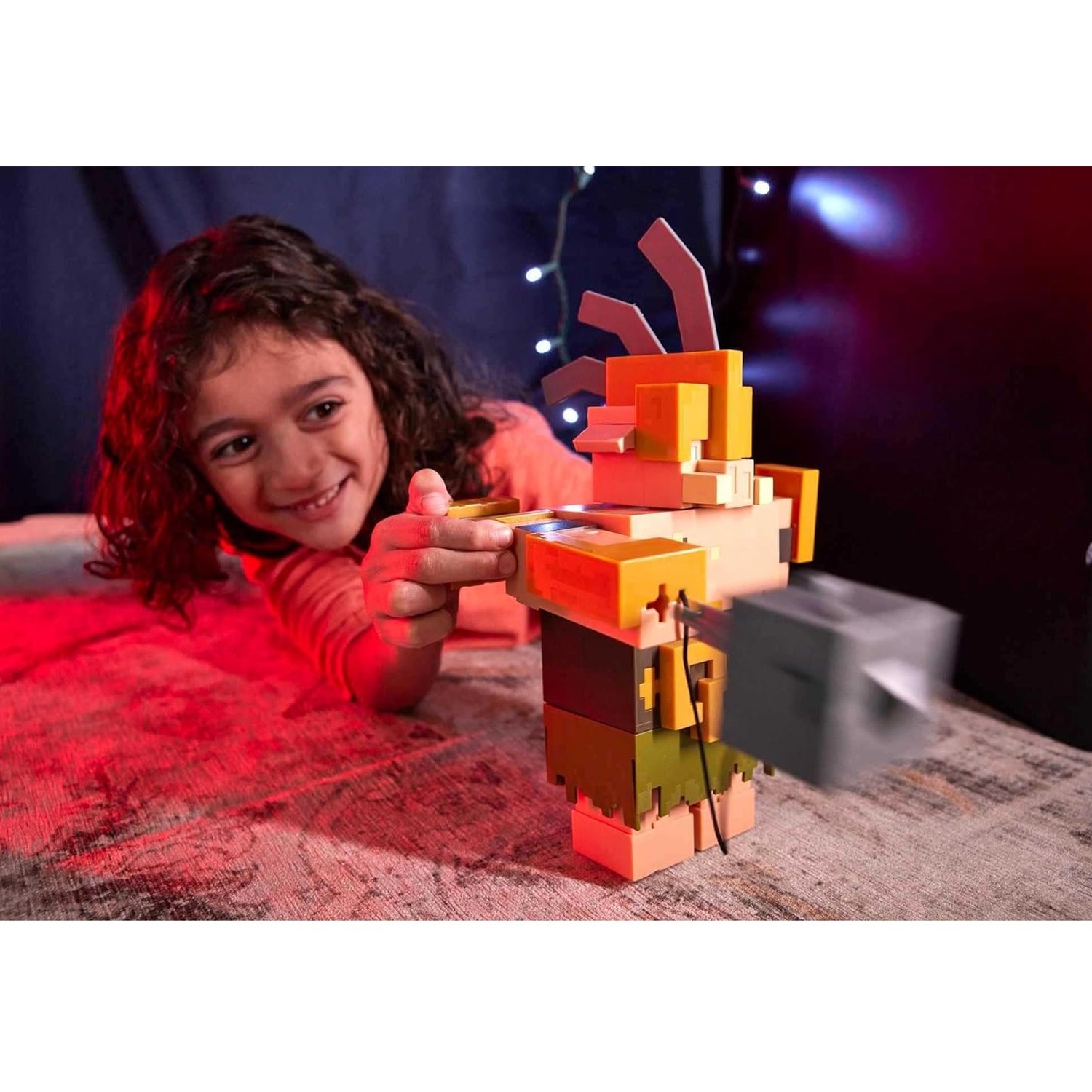 Mattel Minecraft Legends Portal Guard Action Figure, Attack Action
