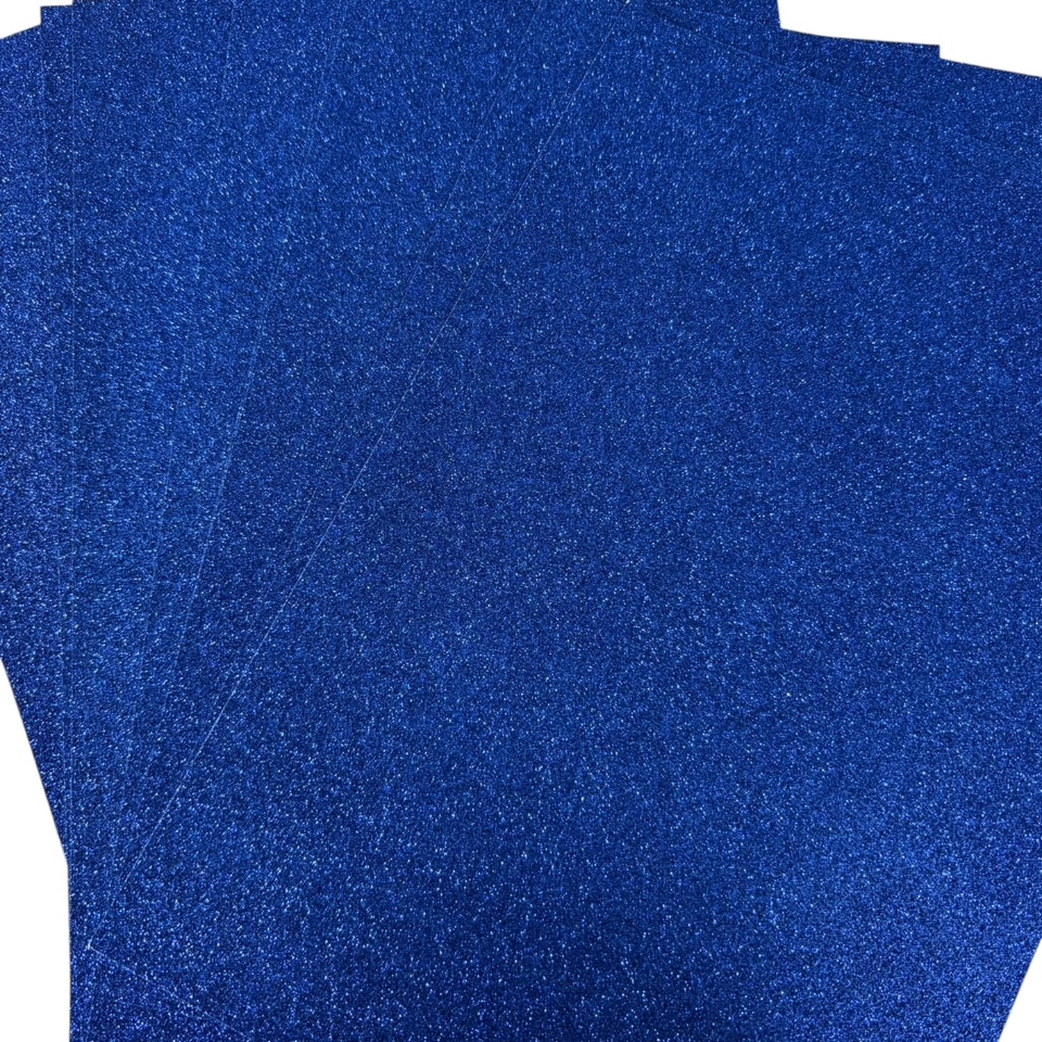 Pack of 10 Dark Blue Glitter Card