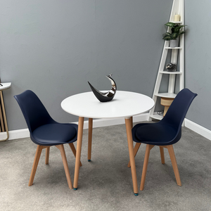 Round Lorenzo Dining Set with a Table and Chairs Set of 2
