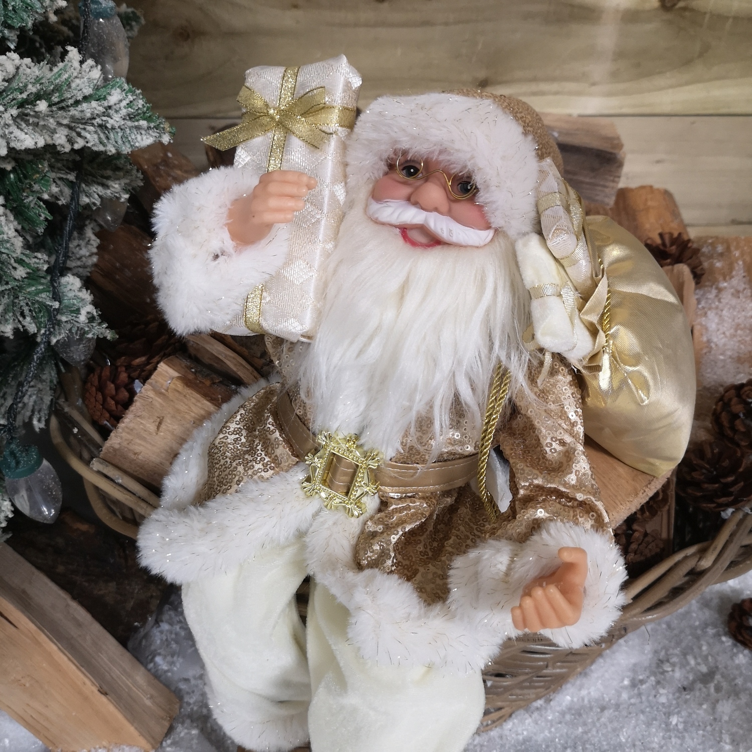 Sitting Santa Christmas Decoration