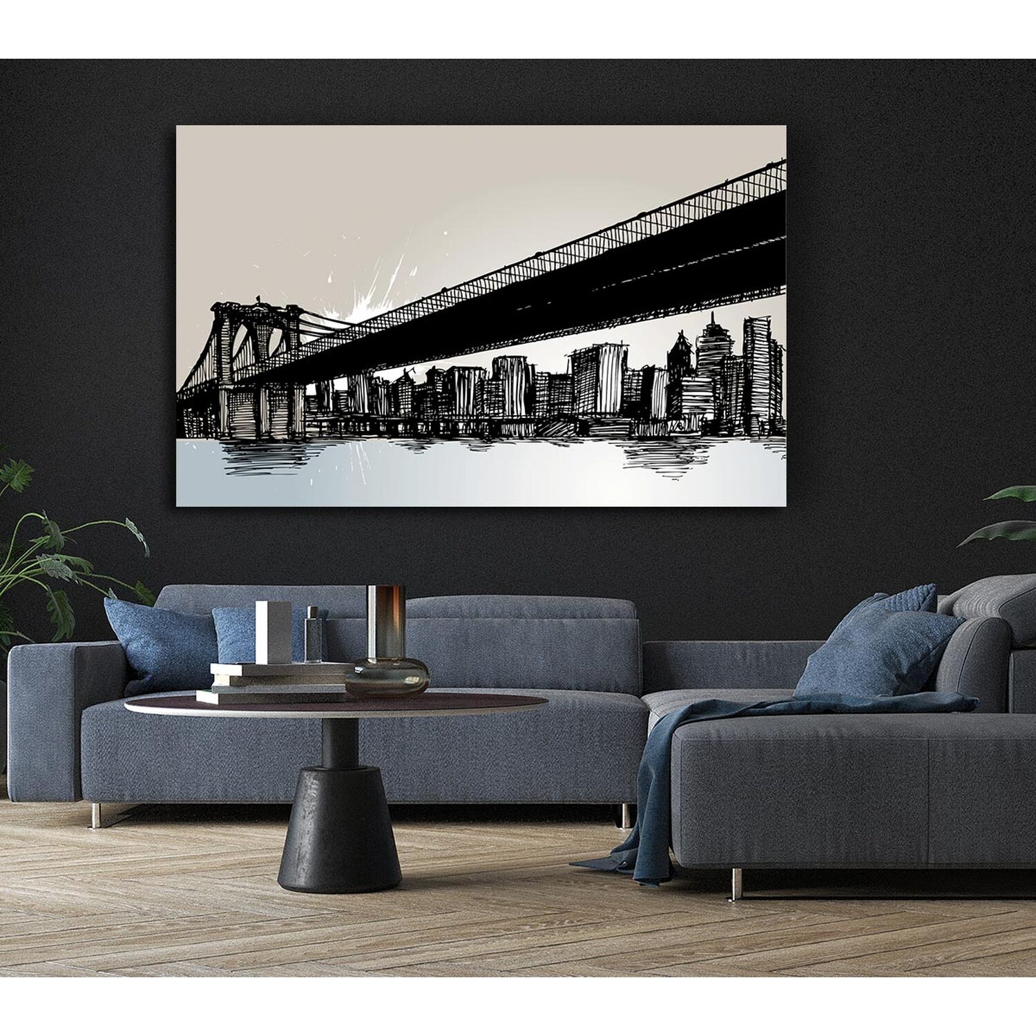 Abstract New York City Canvas Print Wall Art