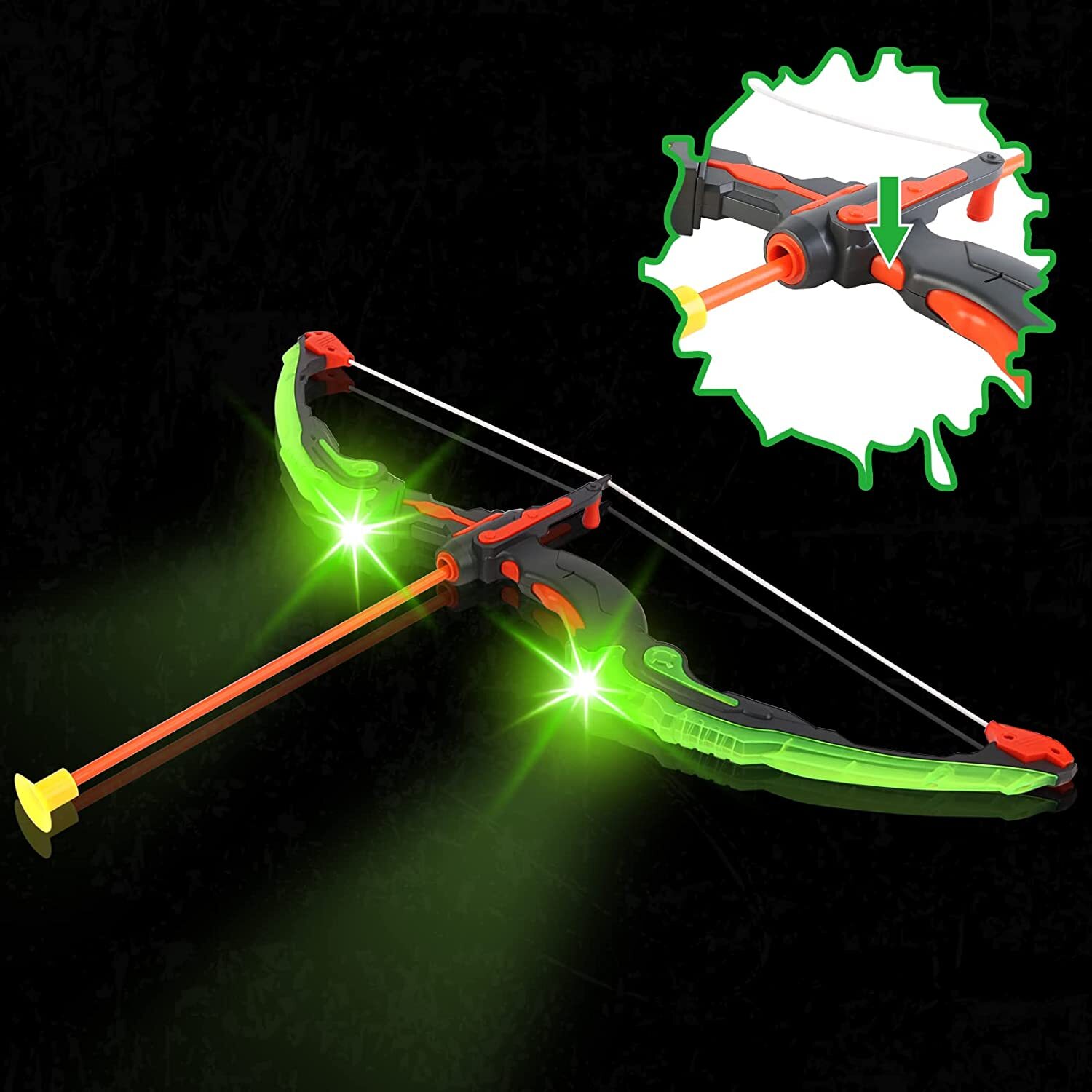 Archery Shooting Set with Light Bow, Arrow and Target