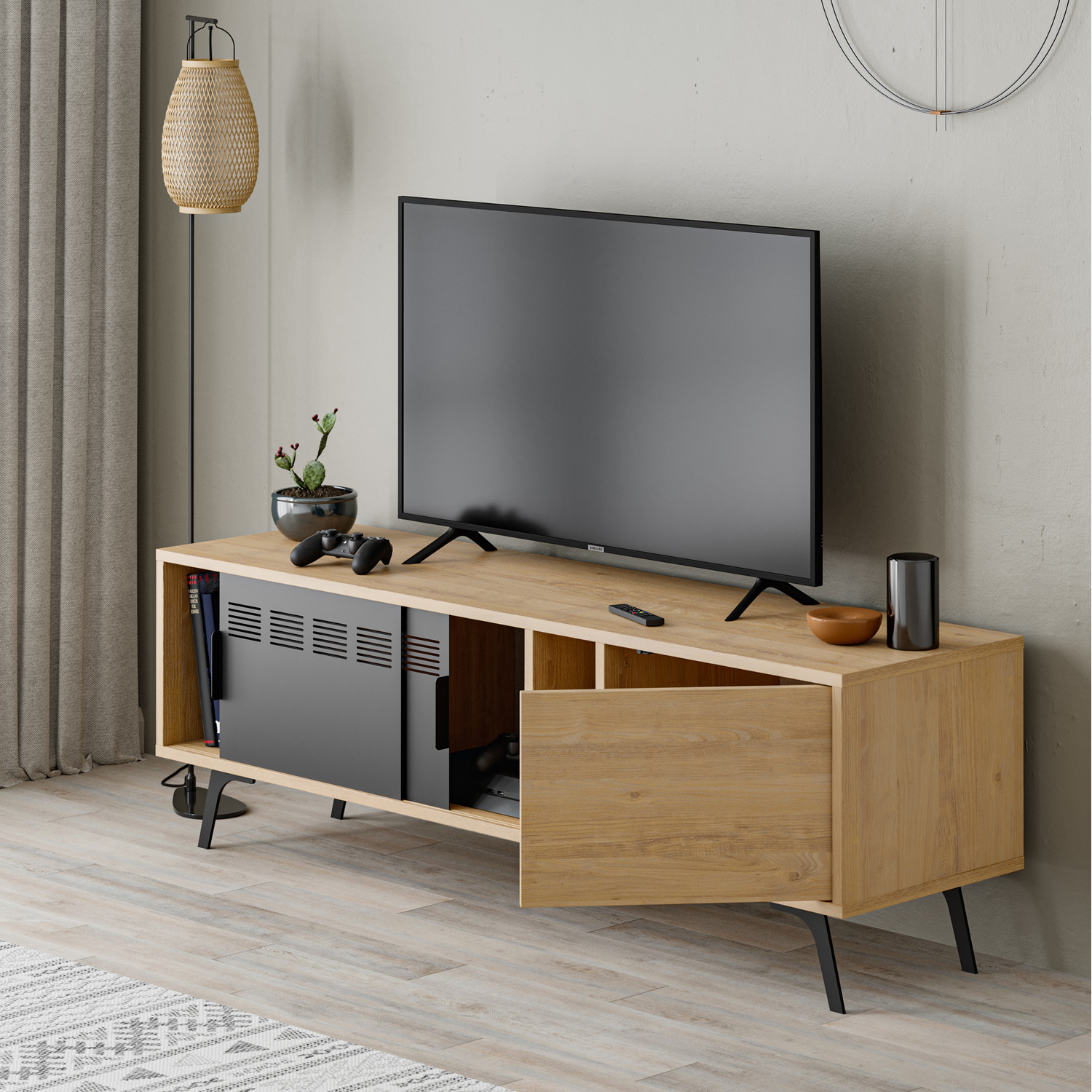 Lulia Modern TV Stand Multimedia Centre