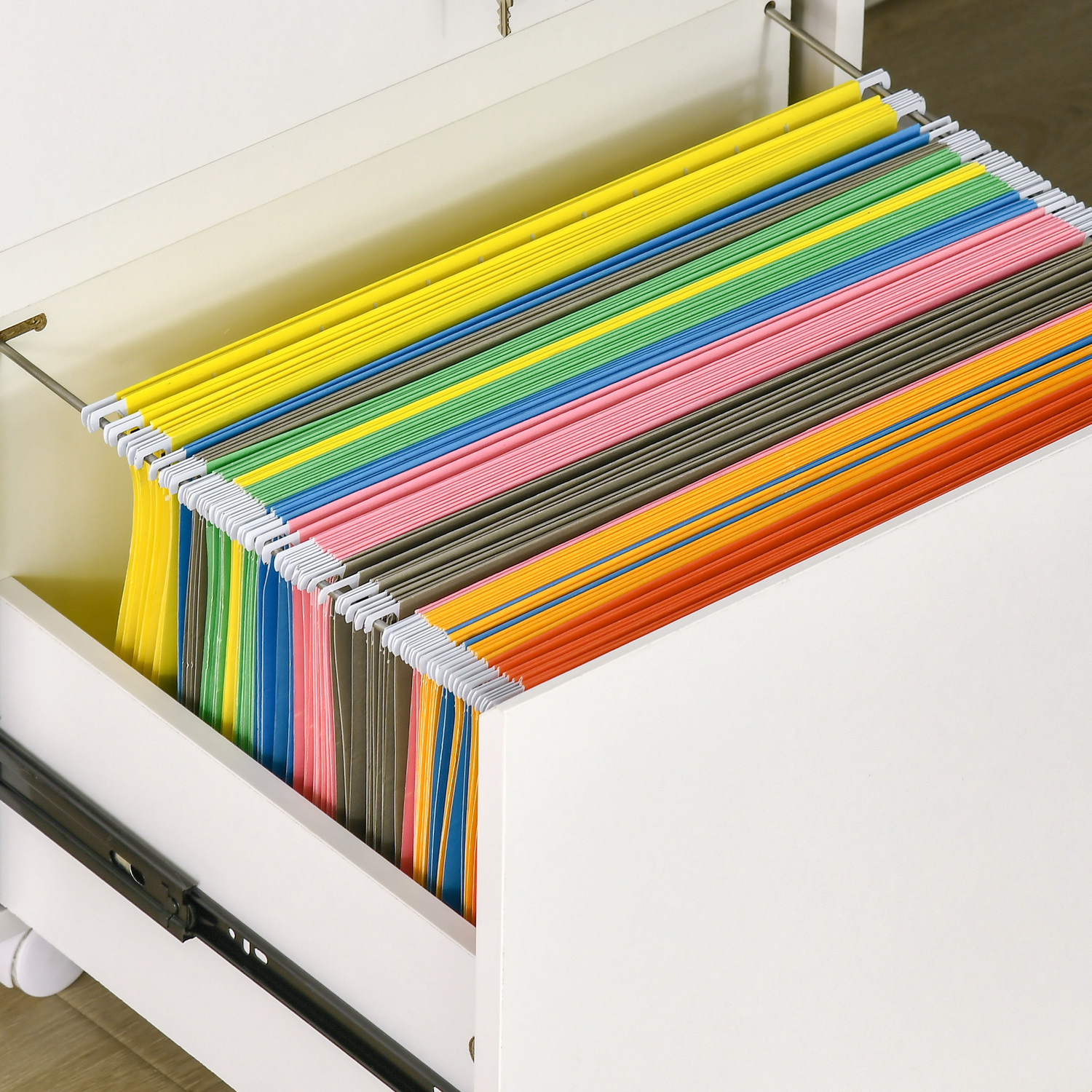 Vinsetto Modern 2-Drawer Filing Cabinet Mobile File Cabinet Legal Size