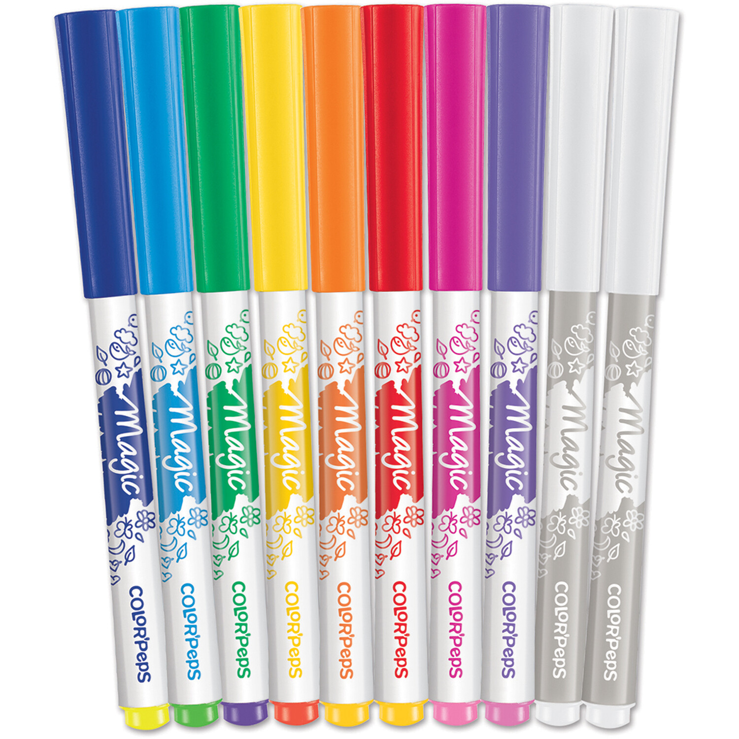 Pack of 10 Maped ColorPeps Magic Felt Pens