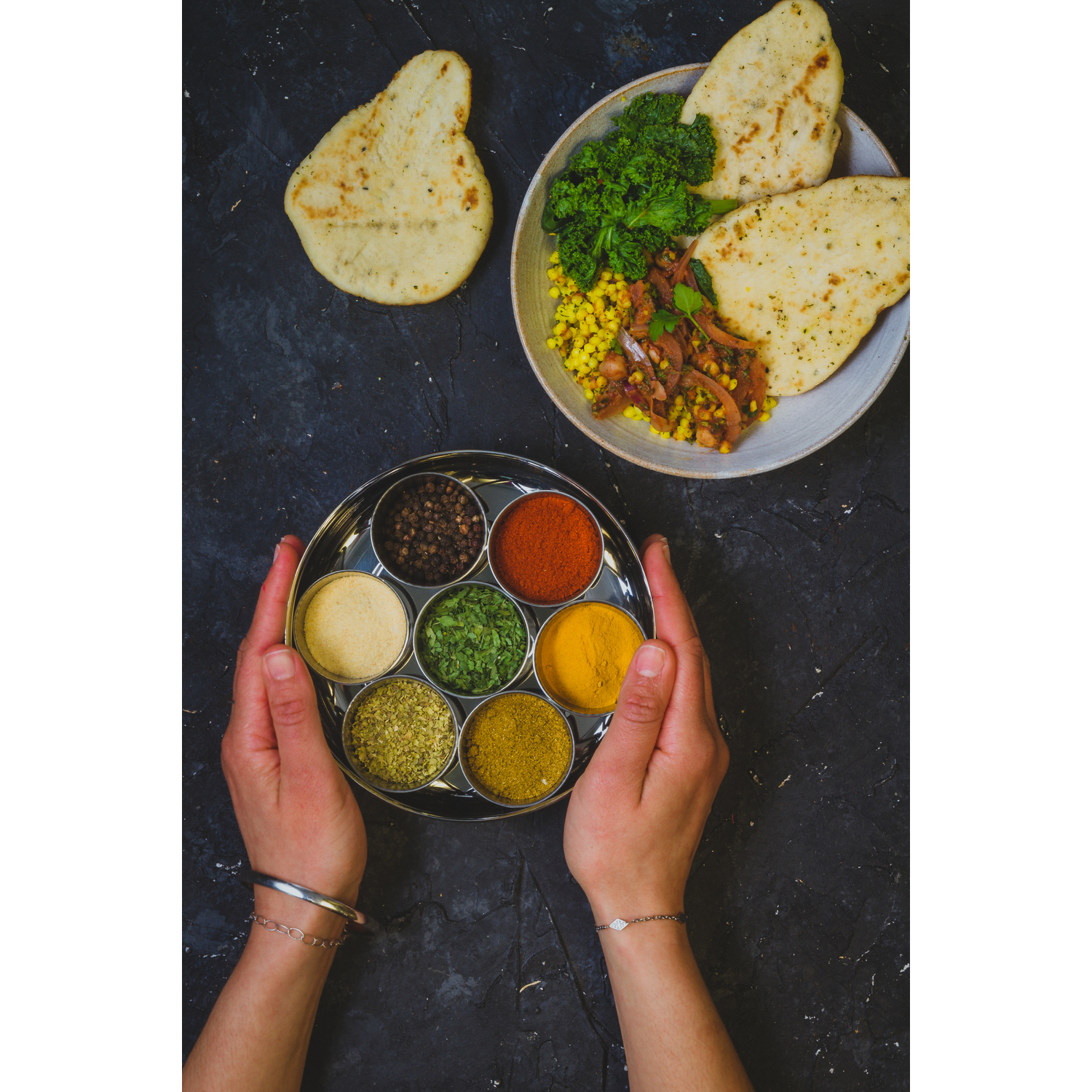 KitchenCraft World of Flavours Indian Stainless Steel Masala Dabba