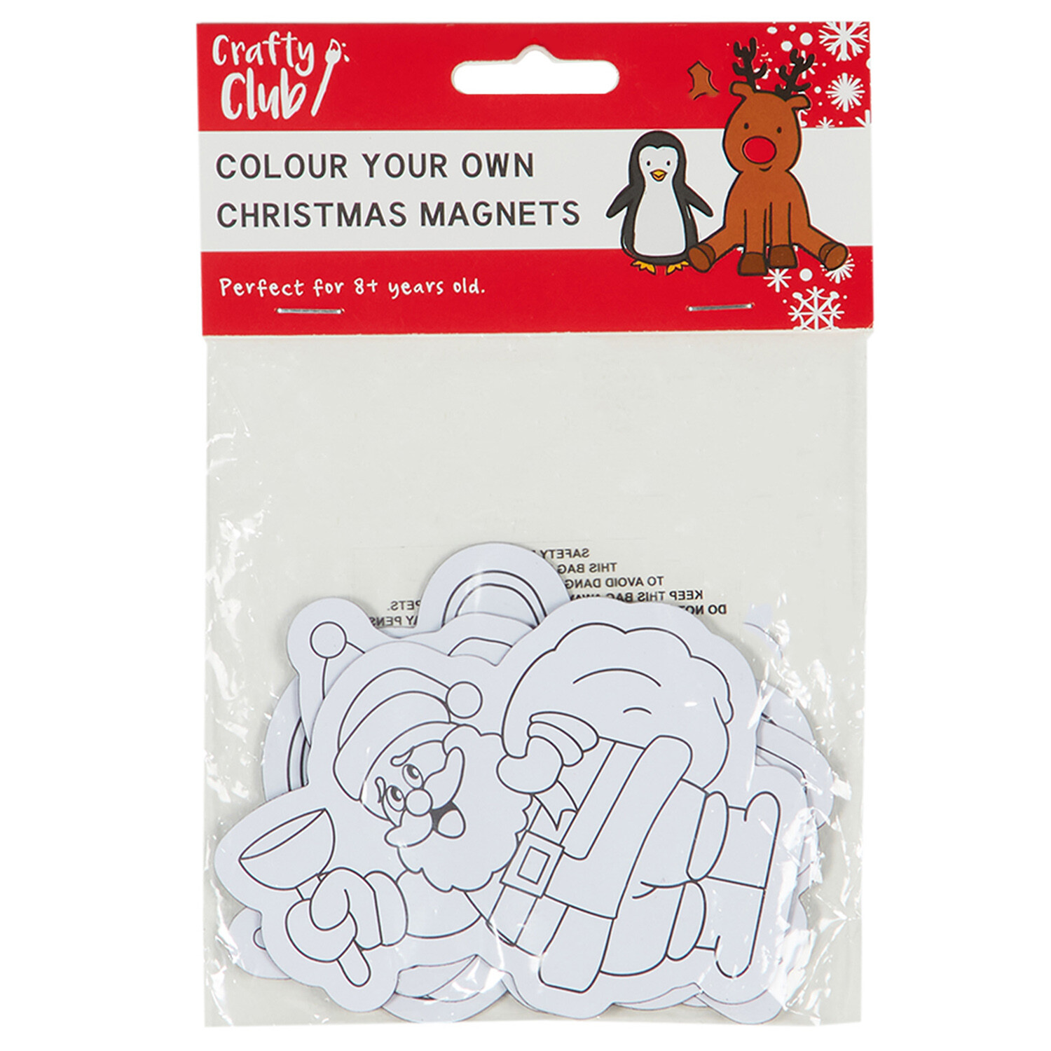 Colour Your Own Christmas Magnets