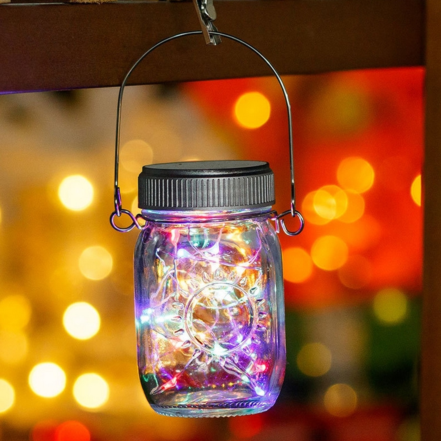 Mini Solar Mason Jar LED String Lights