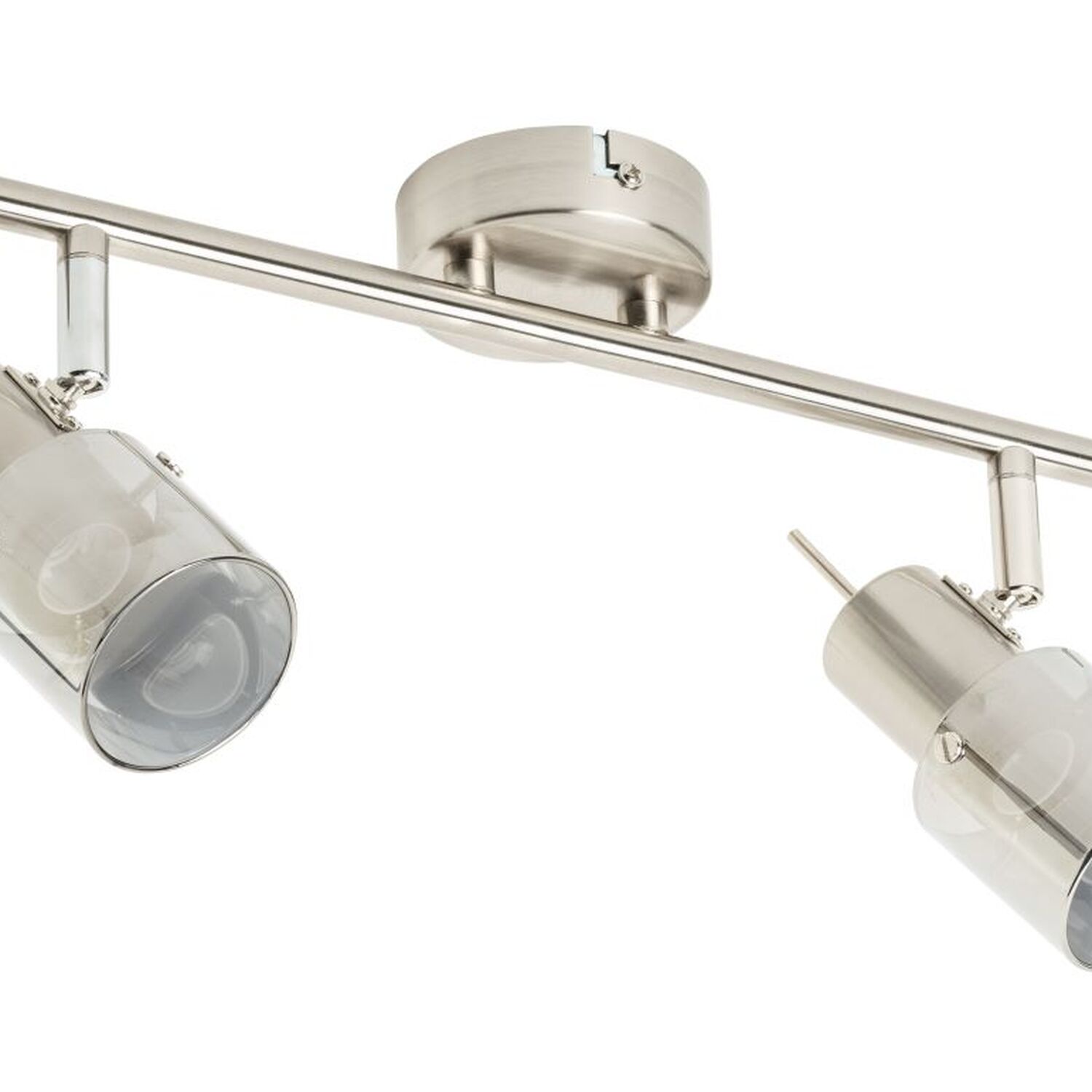 CGC JACOB Double Brushed Chrome Spotlight with Smoked Glass